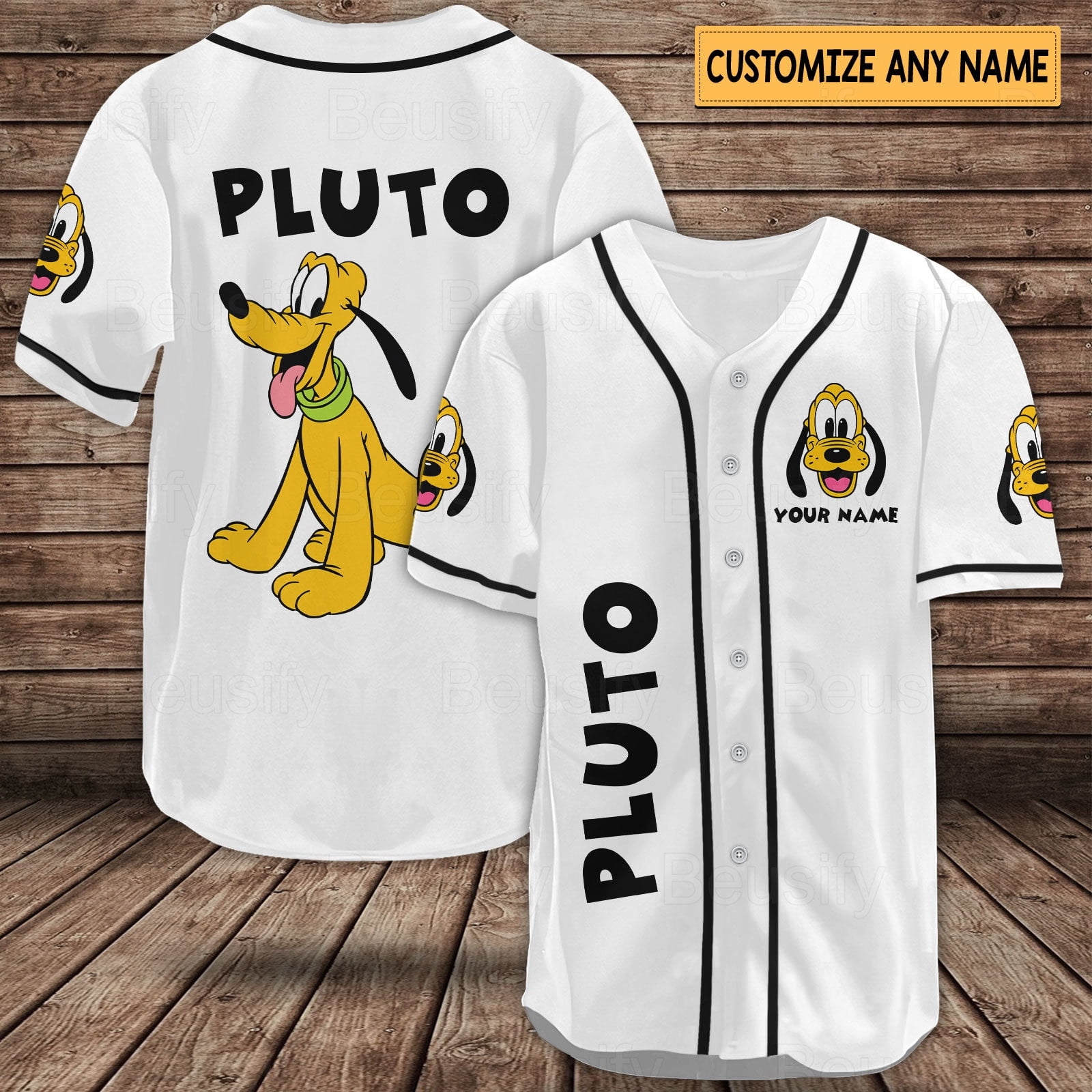Pluto Baseball Jersey, Pluto Shirt, Pluto 3D Jersey, Custom Name Shirts ...
