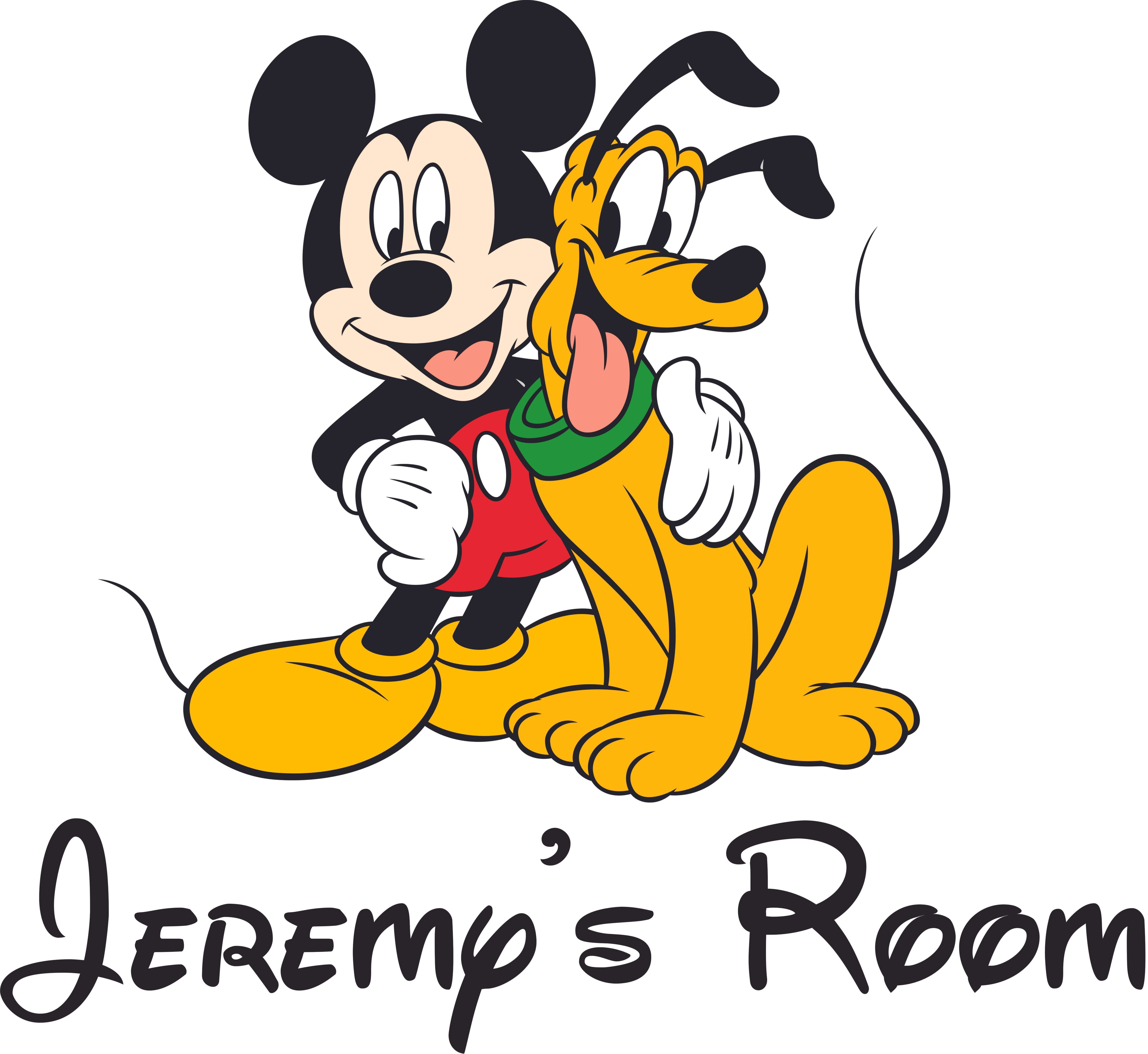 Pluto Decal Childrens Wall Decal - Custom Vinyl Wall Art - Personalized ...