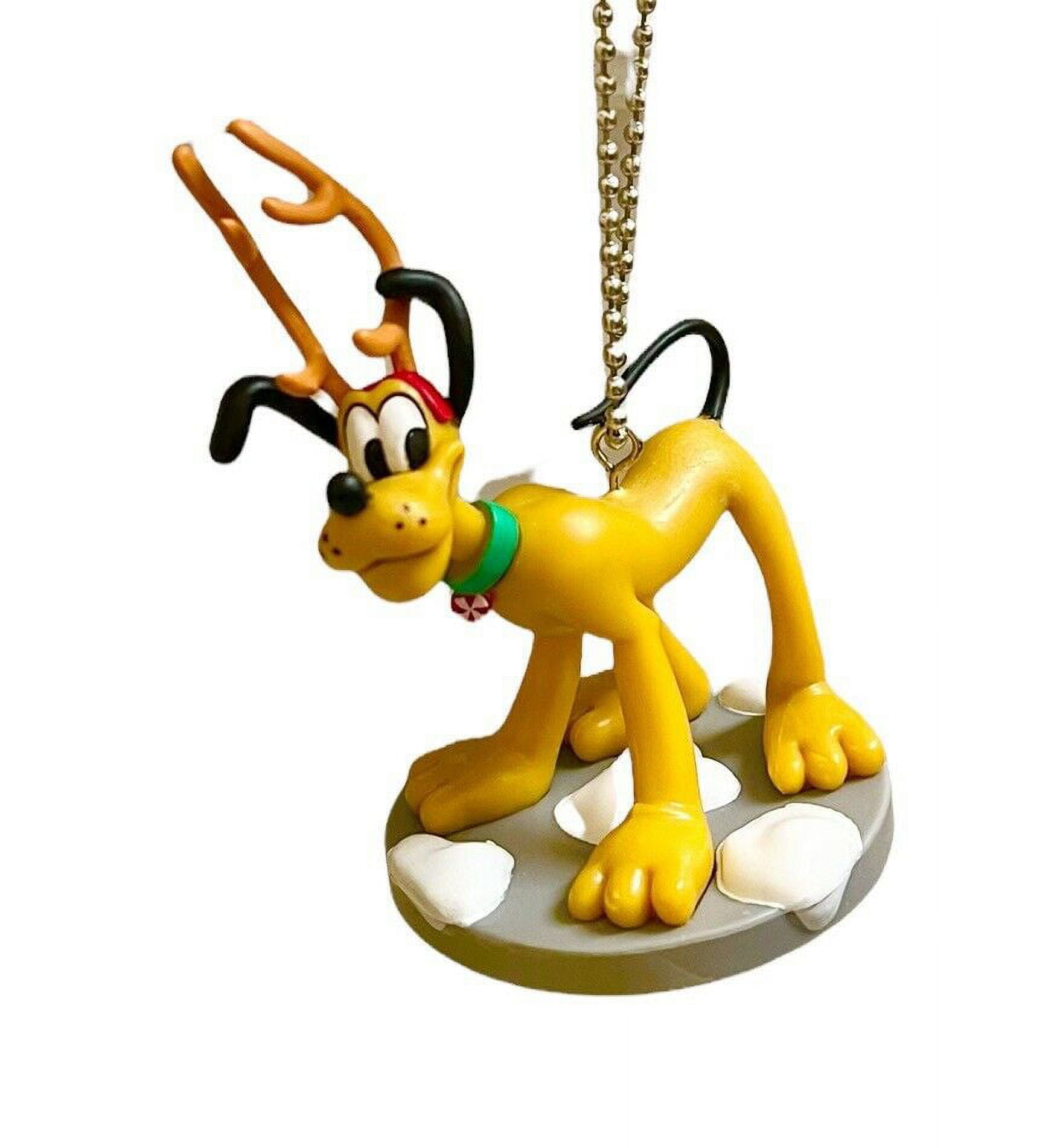 Pluto Dog Reindeer Santa Candy Cane Keychain Dangler Holiday Figure Pvc ...