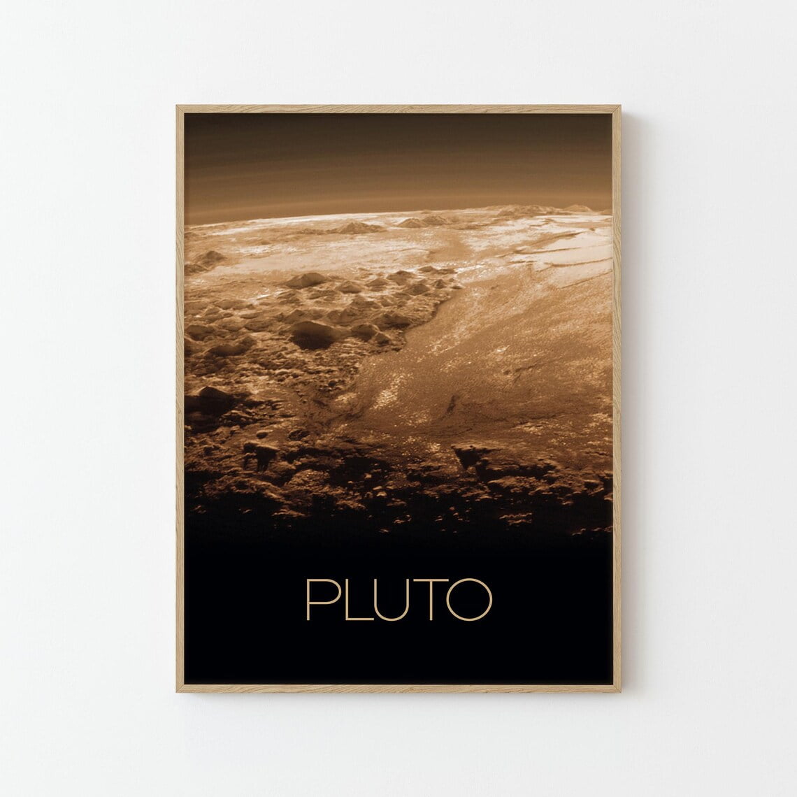 Pluto Nasa Space Travel Poster Print Stars Planets Universe Cosmos ...