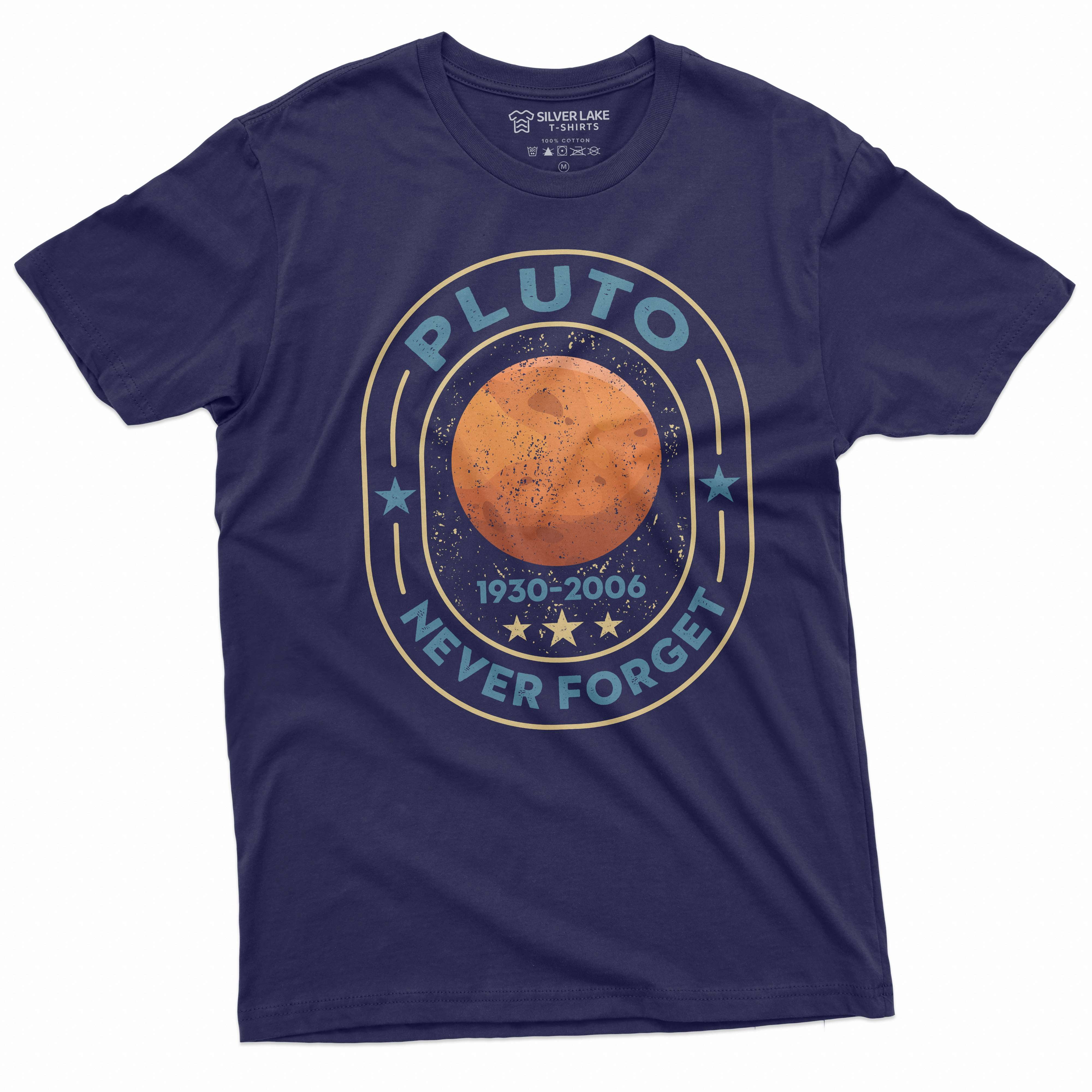 Pluto Neve forget 1930-2006 T-shirt Planets astrology science geeky school T-shirt Funny Gift ...
