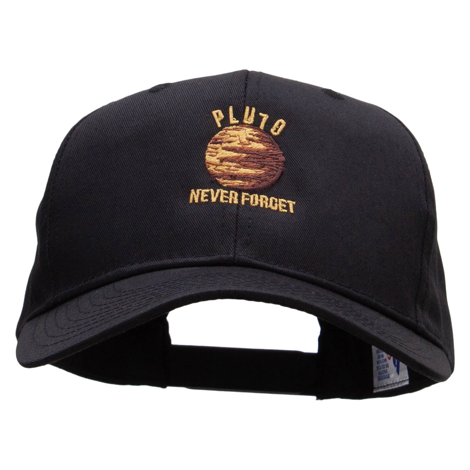 Pluto Never Forget Embroidered Low Profile Structured PET Spun Cap ...