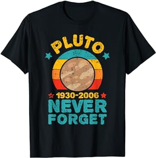 Pluto Never Forget Remember 1930 2006 Vintage T-Shirt - Walmart.com