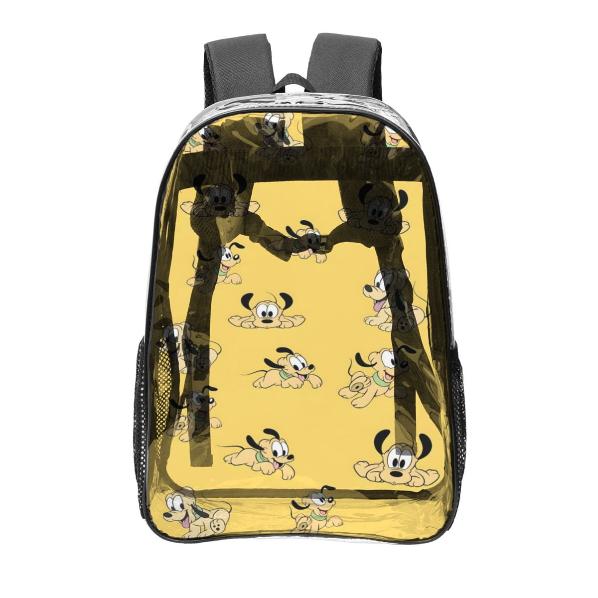Pluto Pattern Transparent Backpack Lightweight And fashionable Showcasing Personality And ...