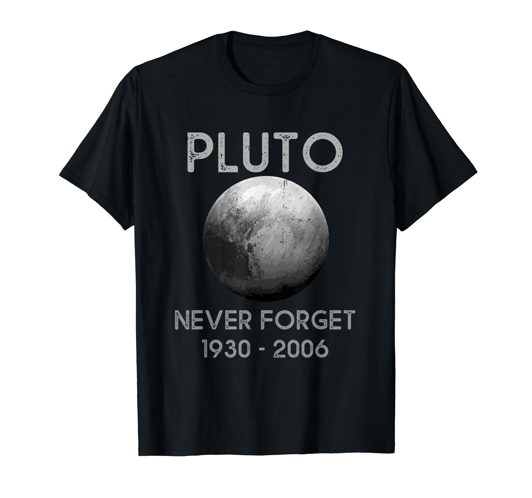 Pluto never forget space themed Retro T-Shirt - Walmart.com