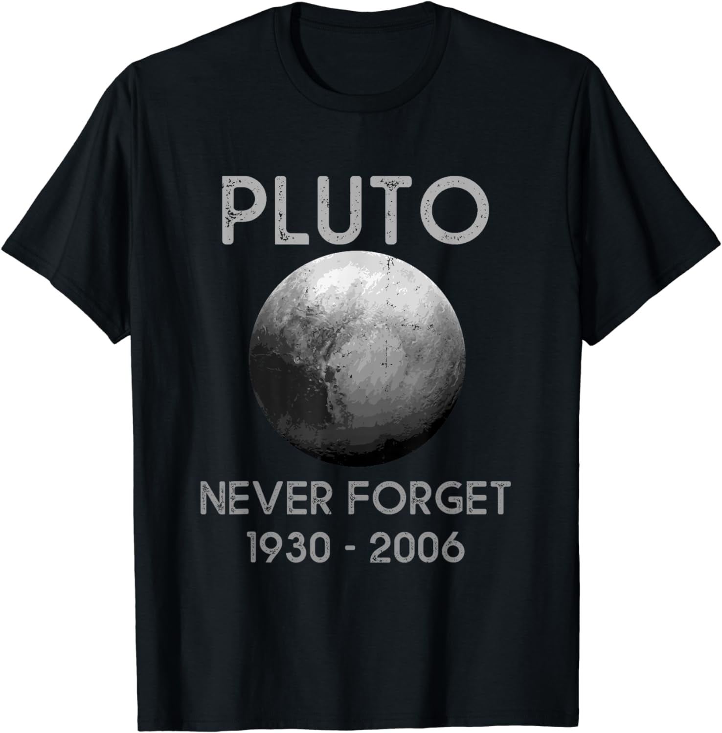 Pluto never forget space themed Retro T-Shirt - Walmart.com