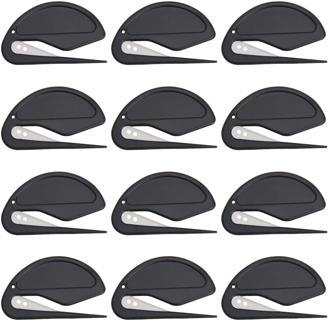 Plutput Office Small Pack - 12 Pcs ABS Plastic Envelope Slitter, Letter ...