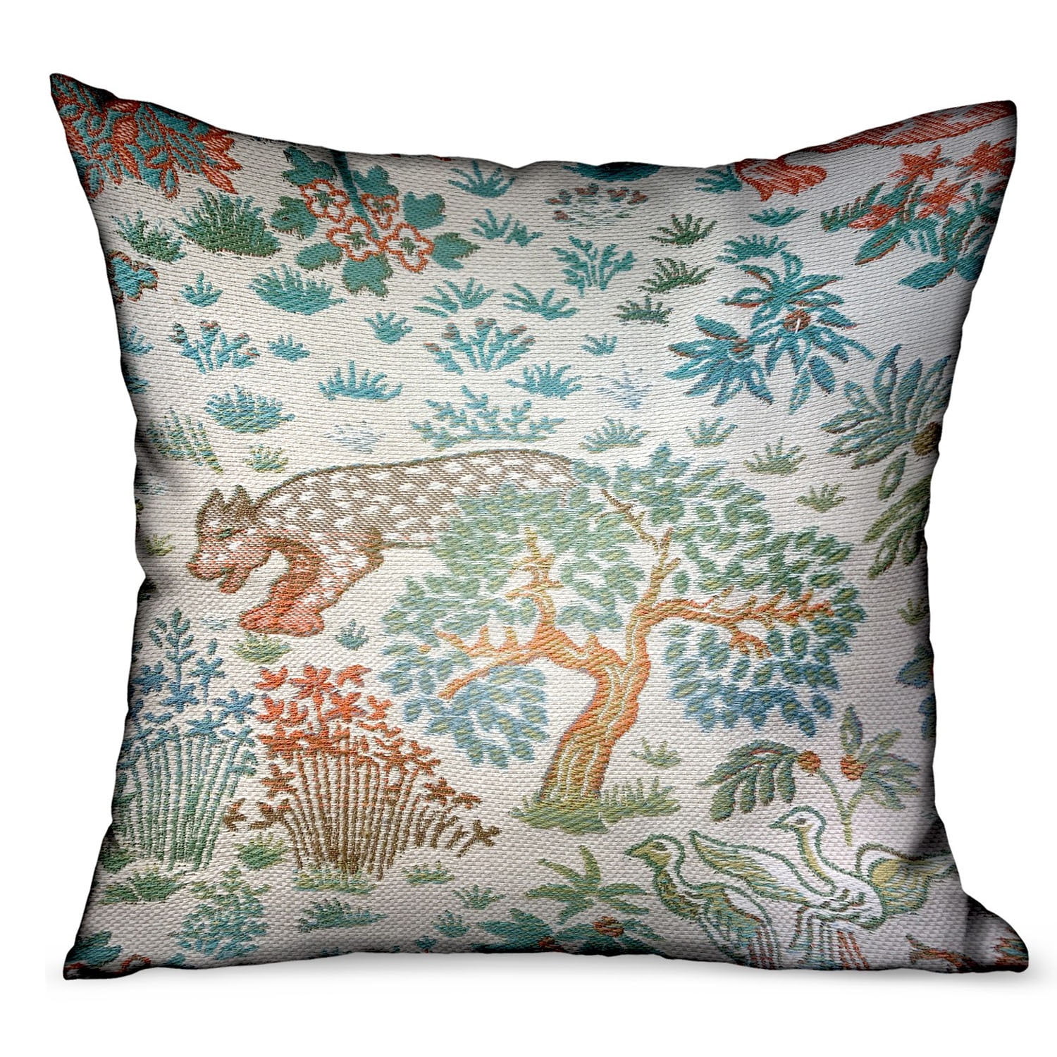 Plutus 24" x 24" Wild Jungle Animal motif Luxury Outdoor Throw Pillow ...