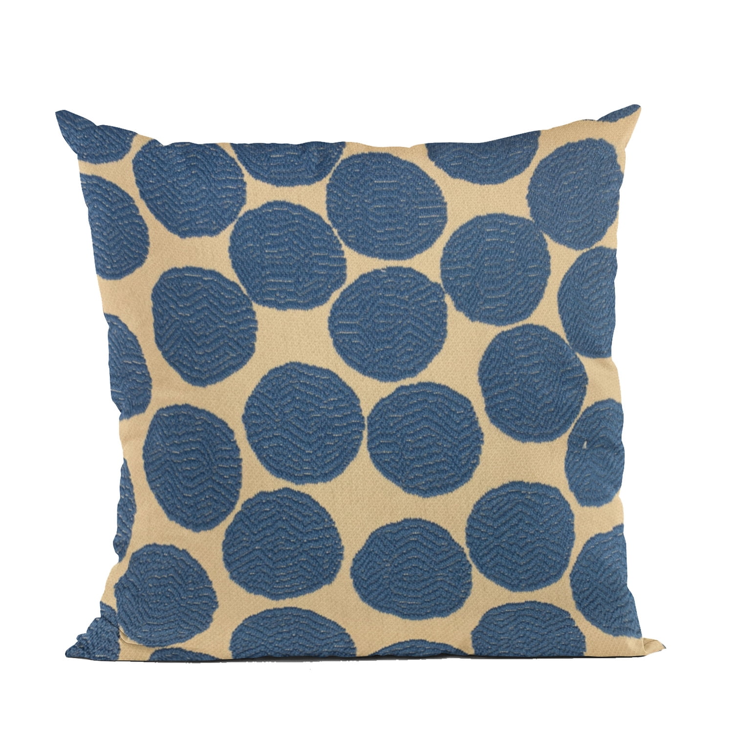Plutus Brands Plutus Blue Spotty Dot Luxury Throw Pillow, 18L x 18W ...