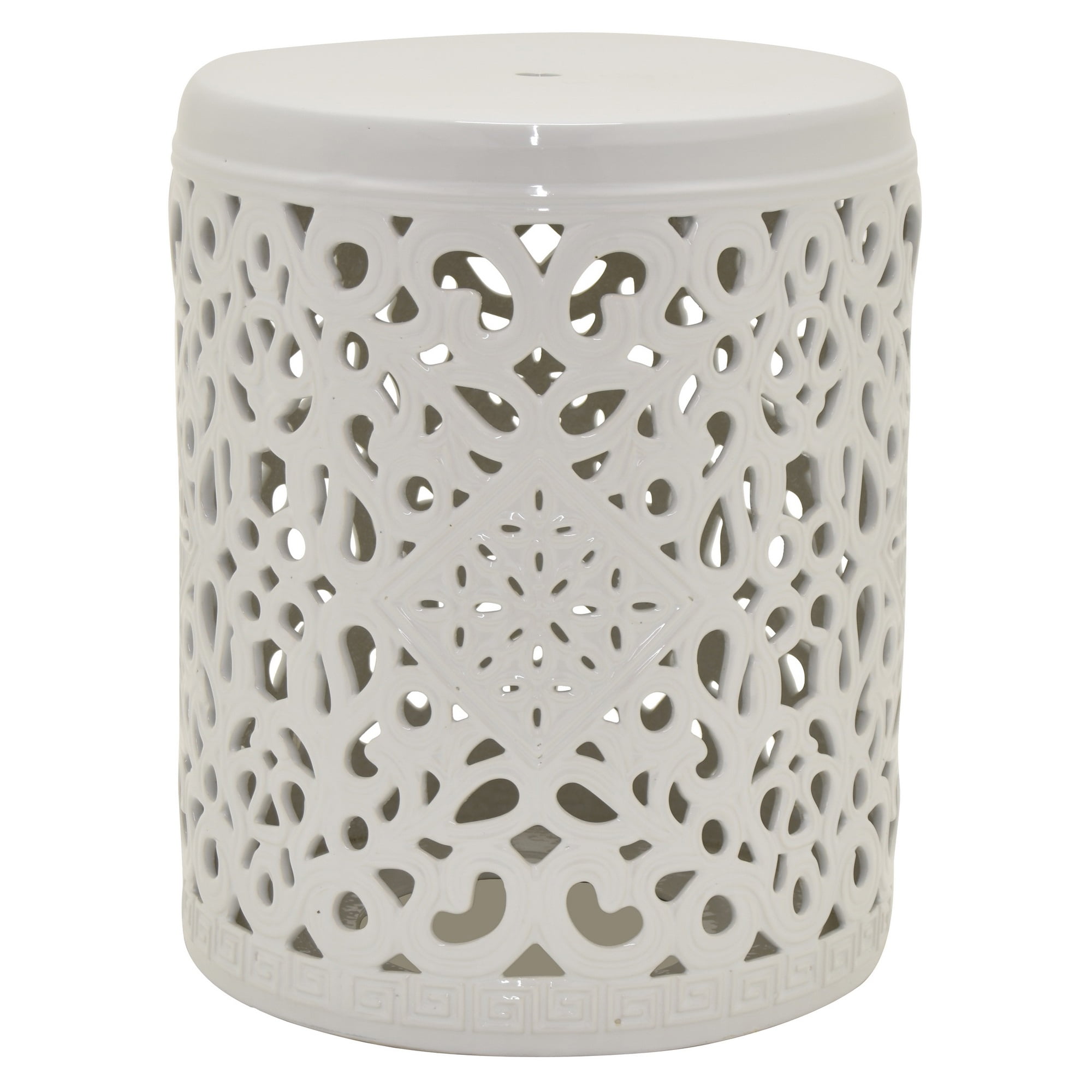 Plutus Modern Ceramic Plant Stand in White - Walmart.com