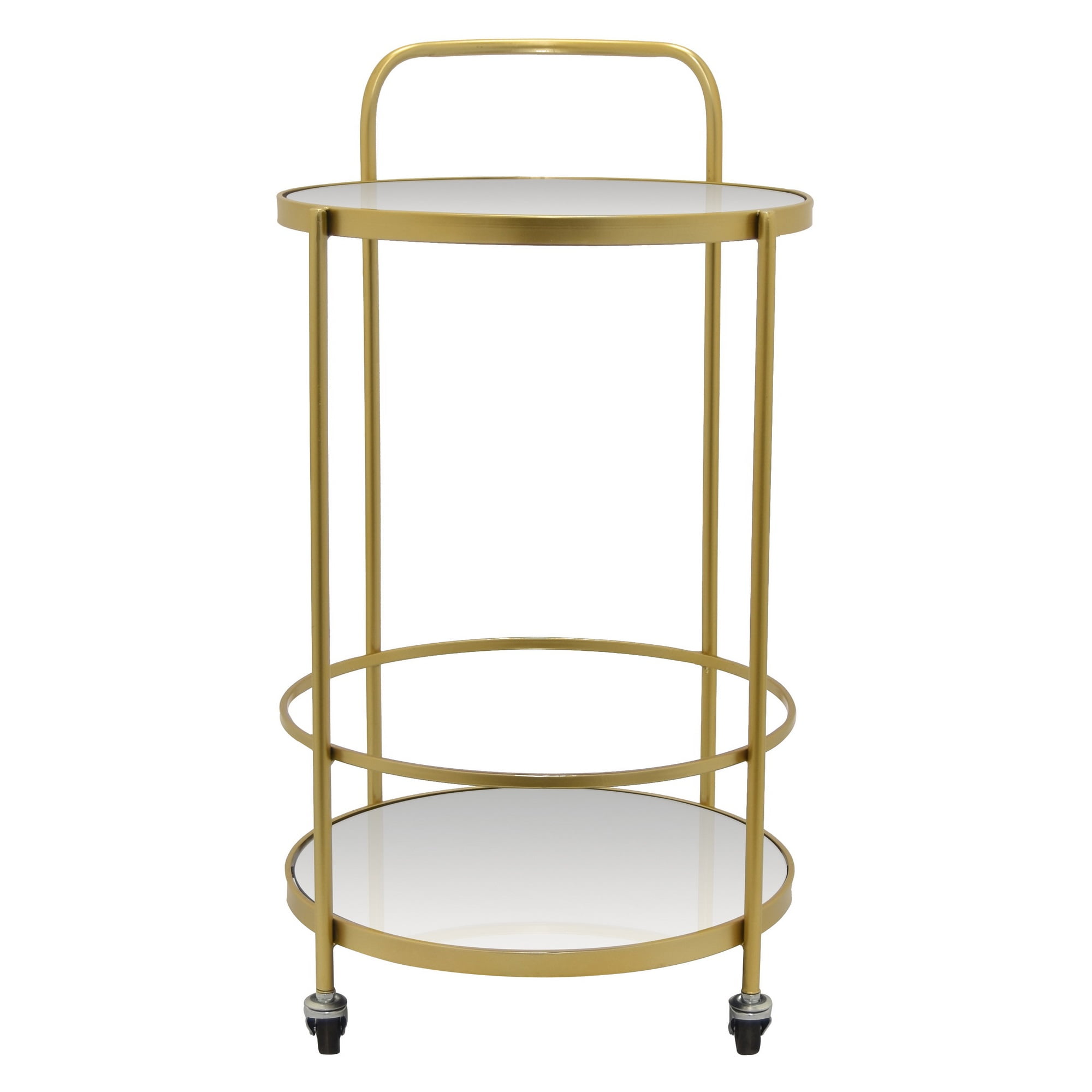 Plutus Brands Metal Mirrored Plant Stand in Colored Metal - Walmart ...