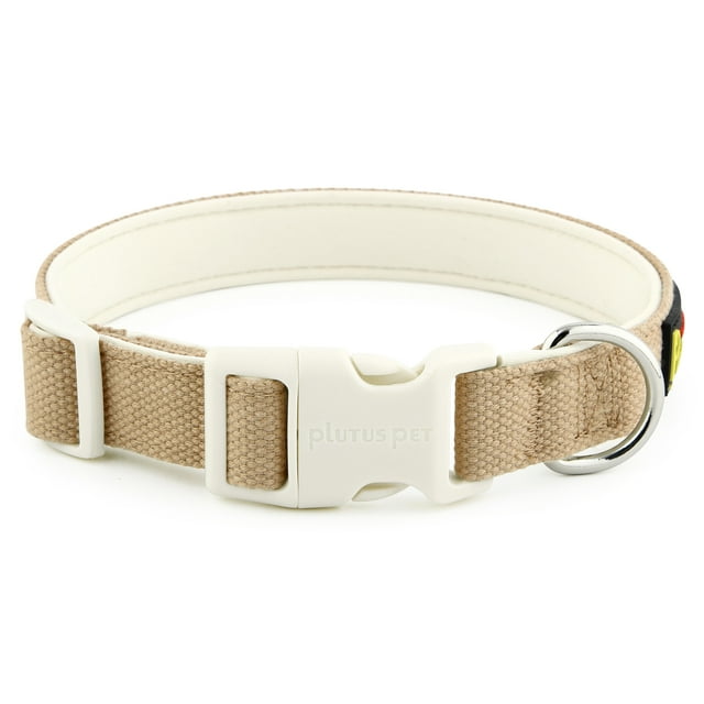 Plutus Pet Cotton Dog Collar, Heavy Duty Collar with Soft Padding ...