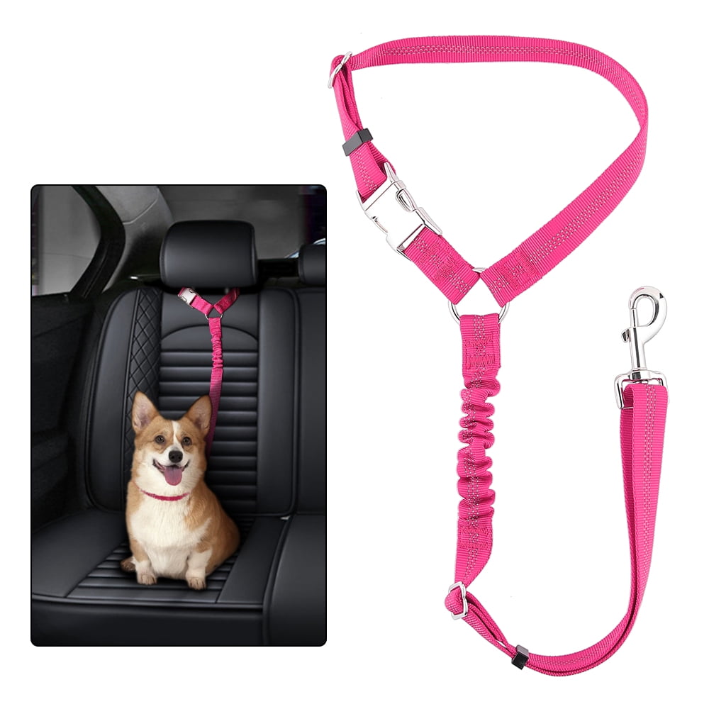 Plutus Pet Dog Seat Belt for Car Headrest, Reflective and Adjustable ...