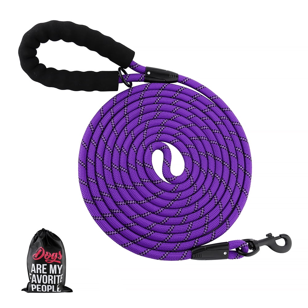 Plutus Pet Dog Leash: 15FT, Heavy-Duty Reflective Rope, Padded Handle ...