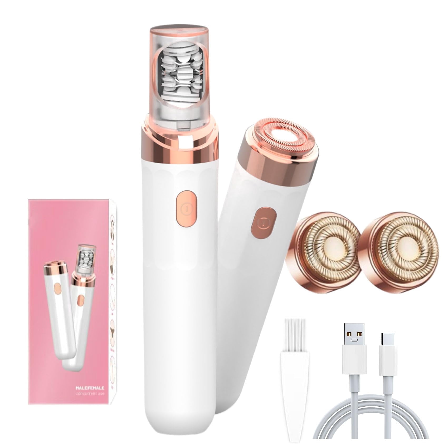 Epil 3.0 Women Face Epilator, 2-in-1 Painless Body Shaver and Facial ...
