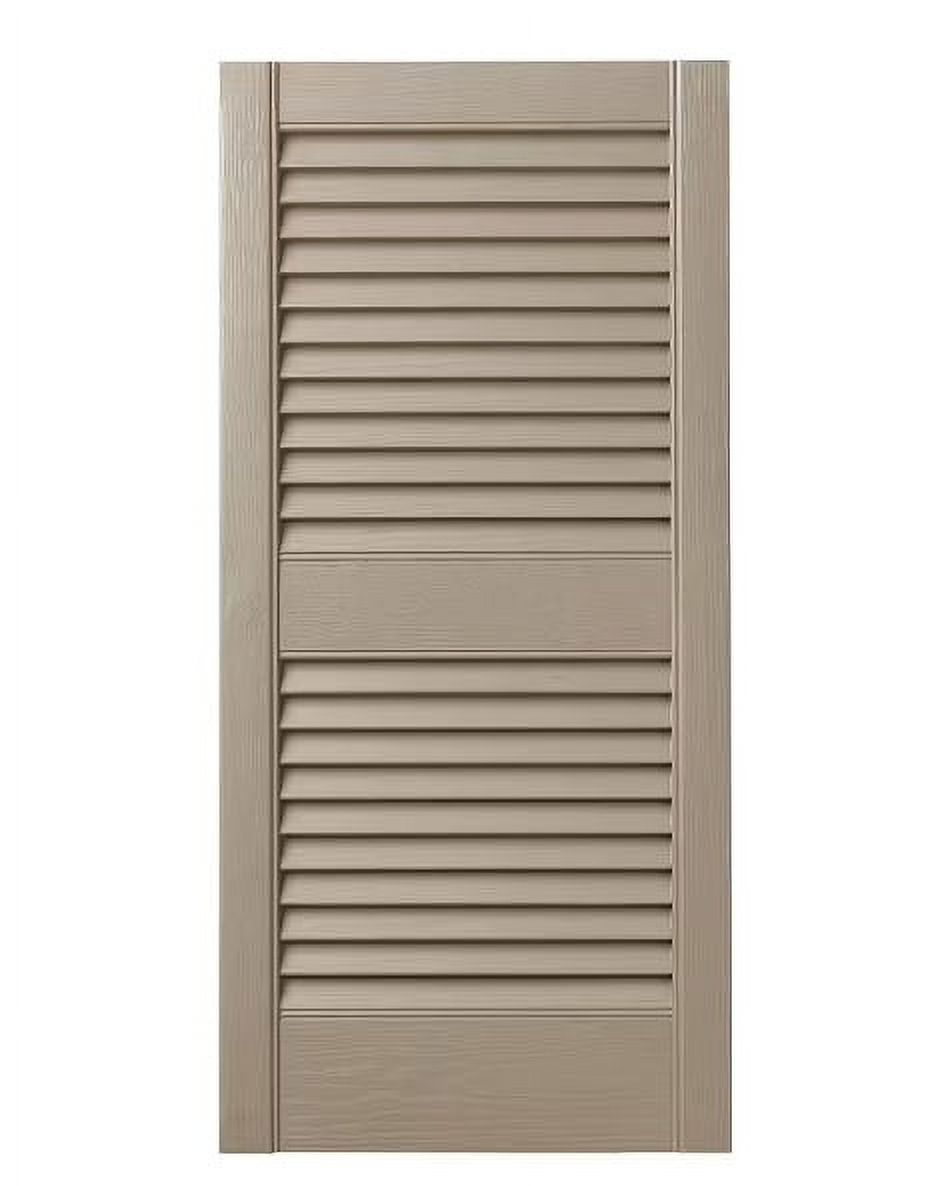 Ply Gem 15" x 43" Open Louvered Polypropylene Shutters Pair in ...