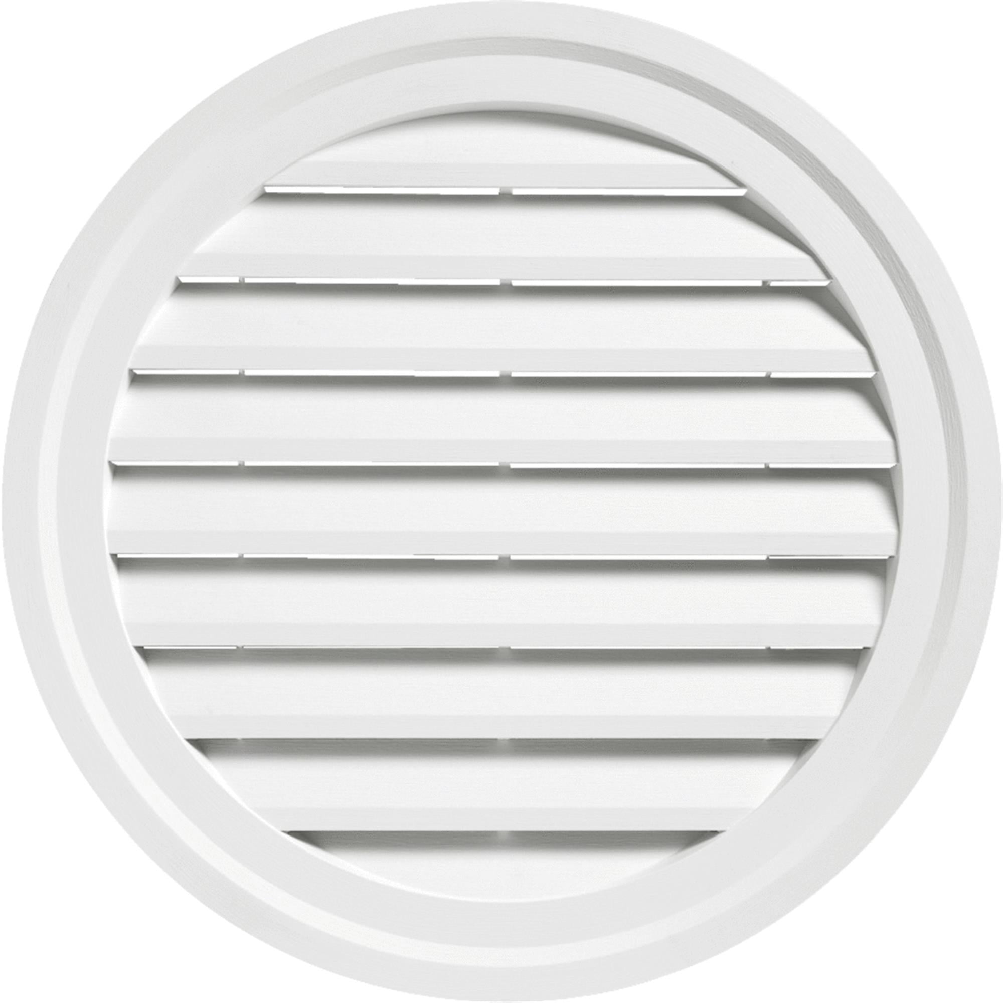 Ply Gem Round Vinyl Gable Attic Vent RDGV AW - Adjustable, Screen ...
