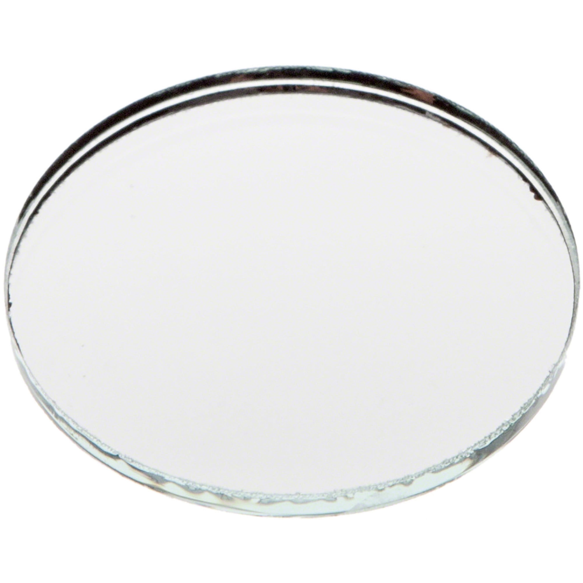 Plymor 1.5" Round, 3mm Thick Non-Beveled Glass Mirror Circle, Pack of ...