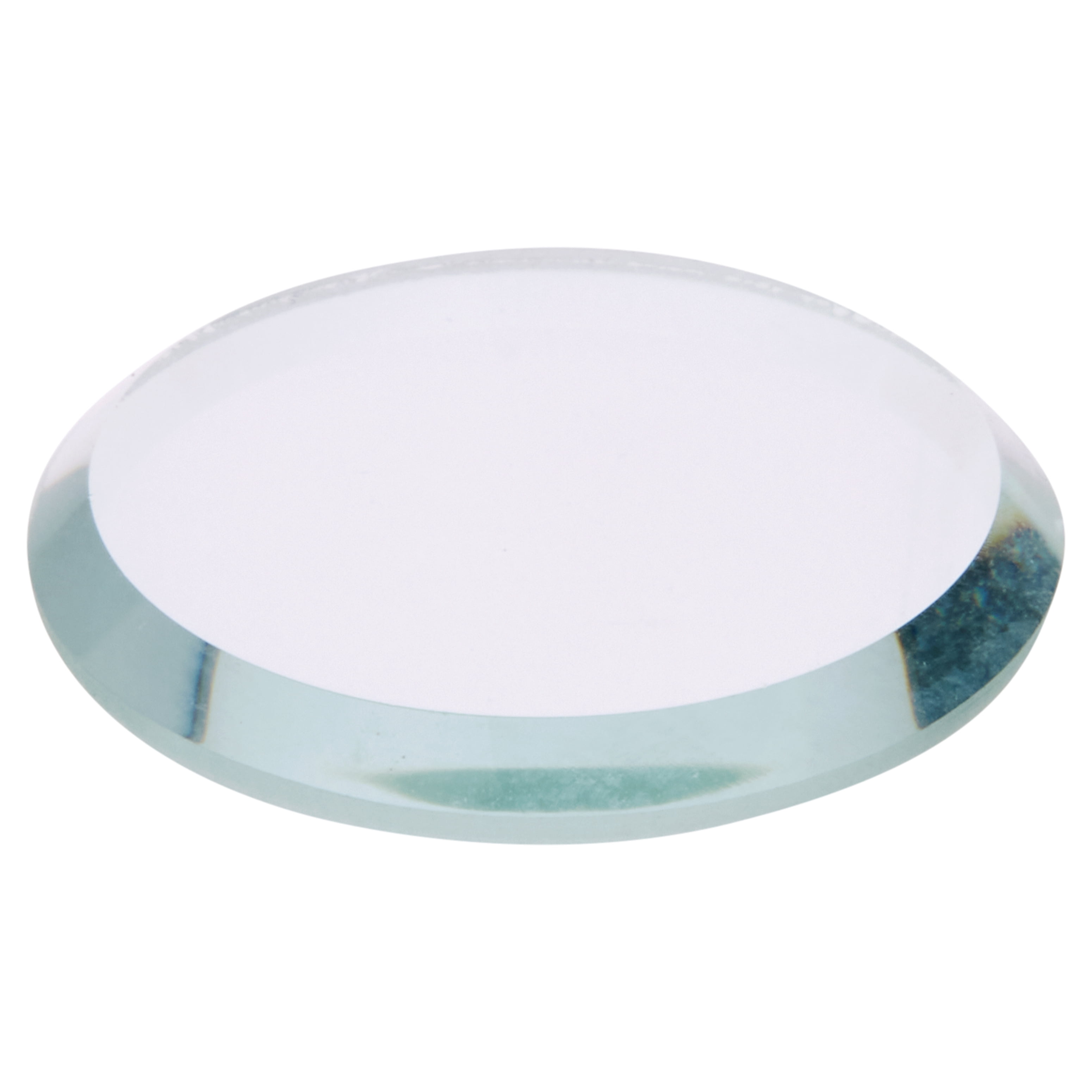 Plymor 1" Round, 3mm Thick Beveled Clear Glass Circle, Pack of 24 ...