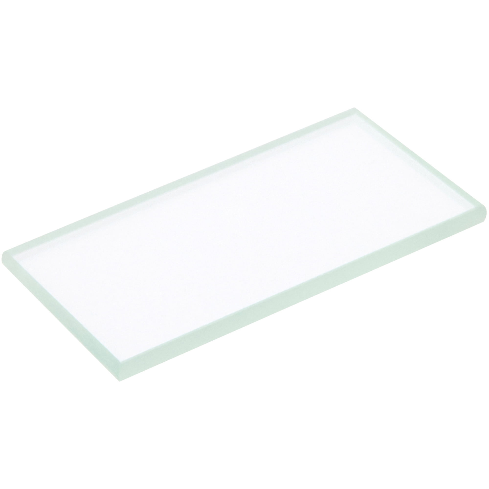 Plymor 1" x 2" Rectangle, 3mm Thick Non-Beveled Clear Glass, Pack of 24 ...