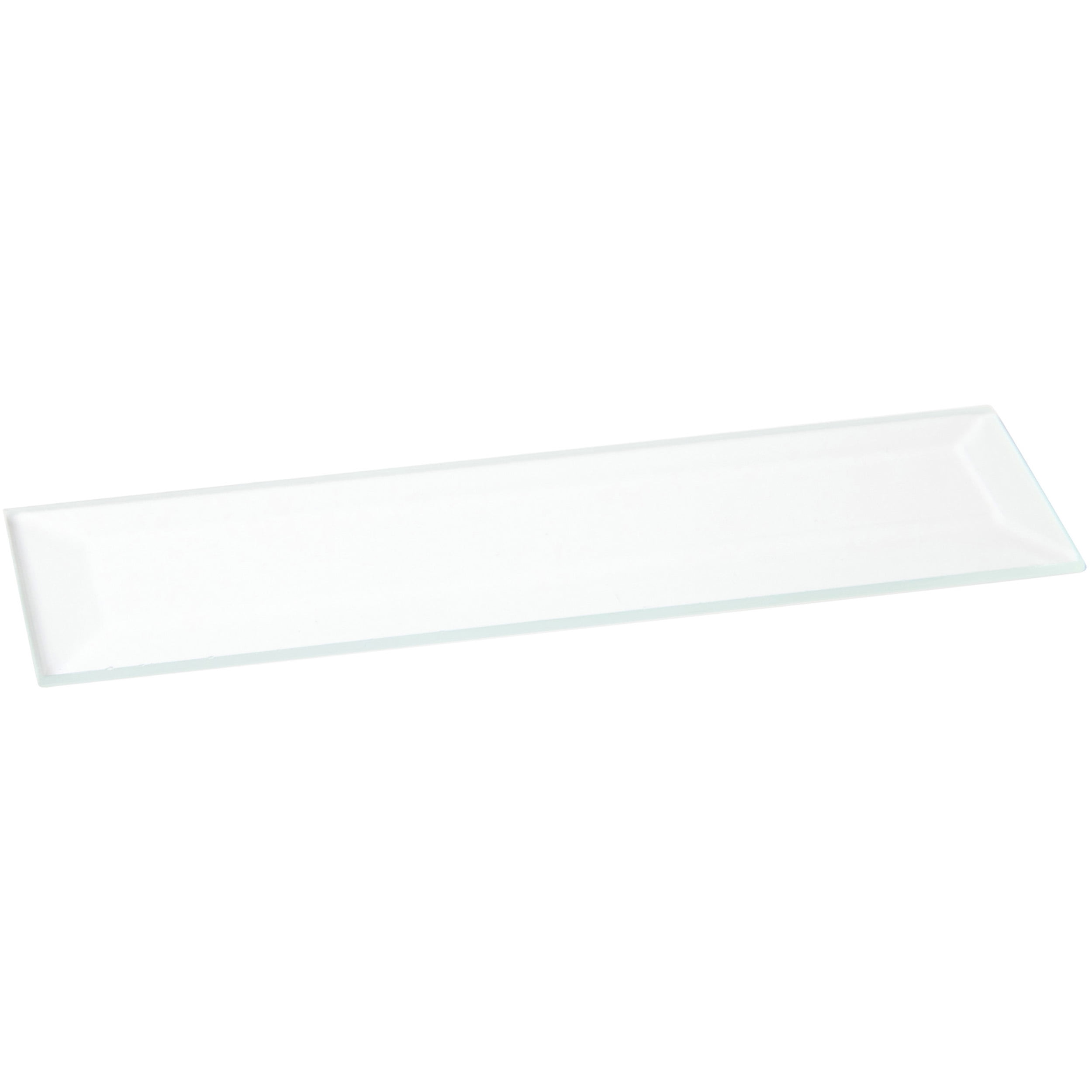 Plymor 1" x 4" Rectangle, 3mm Thick Beveled Clear Glass, Pack of 24 ...