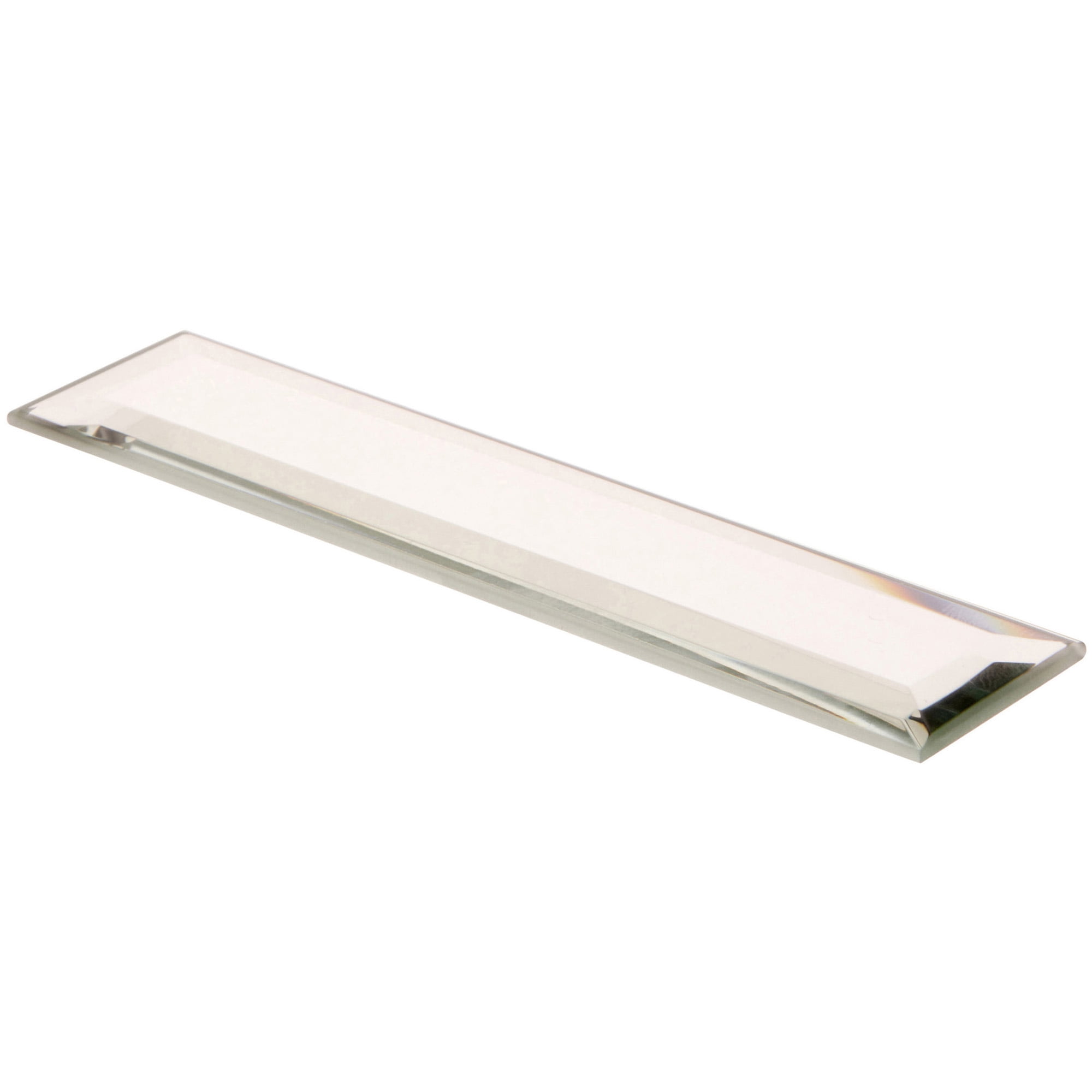 Plymor 1" x 4" Rectangle, 3mm Thick Beveled Glass Mirror, Pack of 2 ...