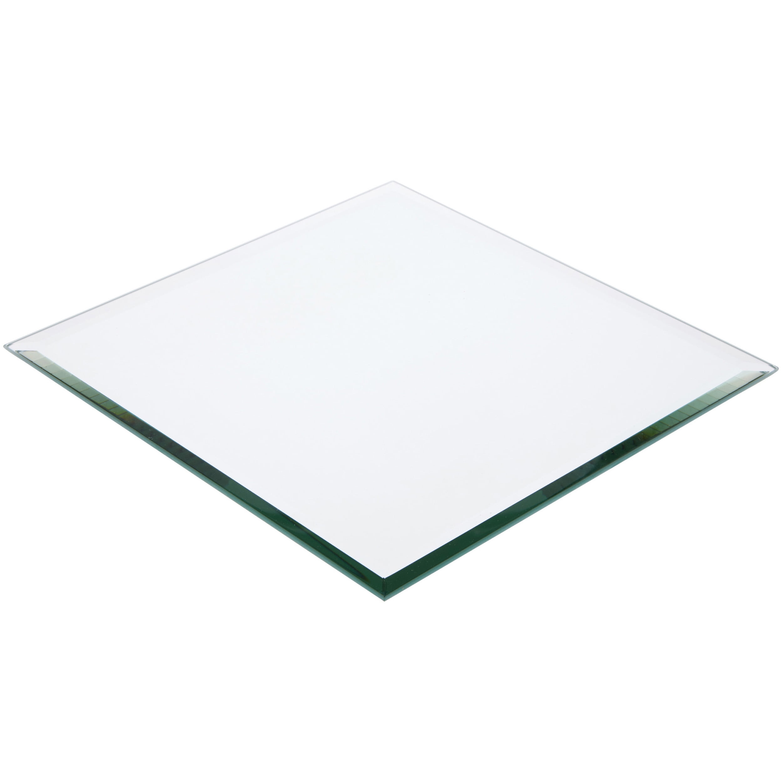 Plymor 10x10 Inch Square Beveled Glass Craft Mirror, 5mm Thick ...
