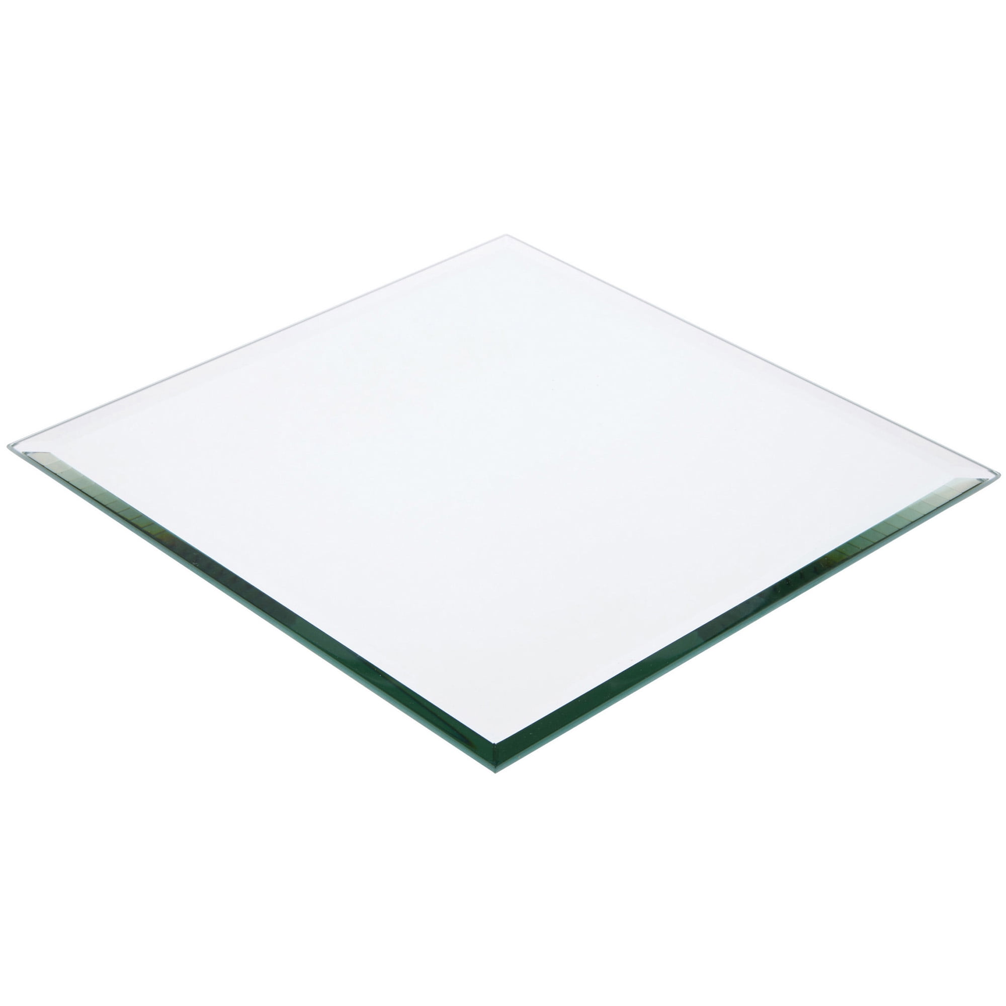 Plymor 10x10 Inch Square Beveled Glass Craft Mirror, 5mm Thick ...