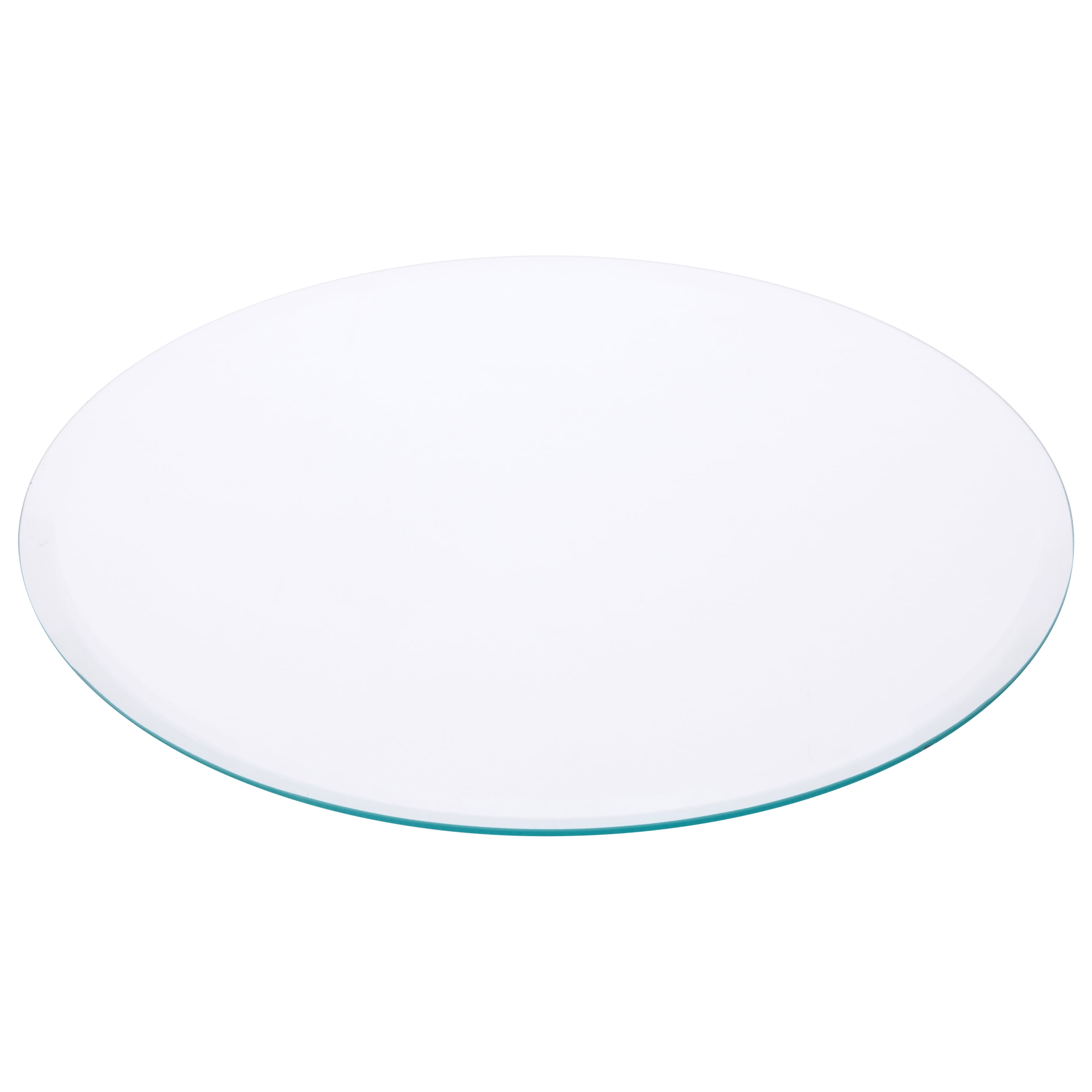 Plymor 12" Round, 5mm Thick Beveled Clear Glass Circle, Pack of 2 ...