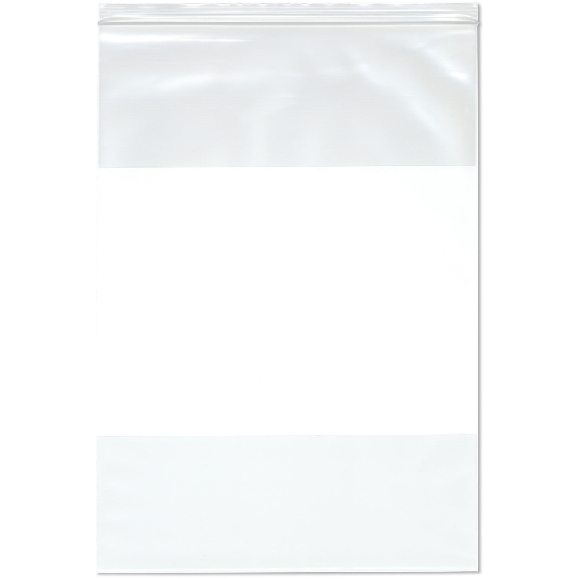 Plymor 14" x 20" (Pack of 100), 4 Mil Heavy Duty White-Block Zipper ...