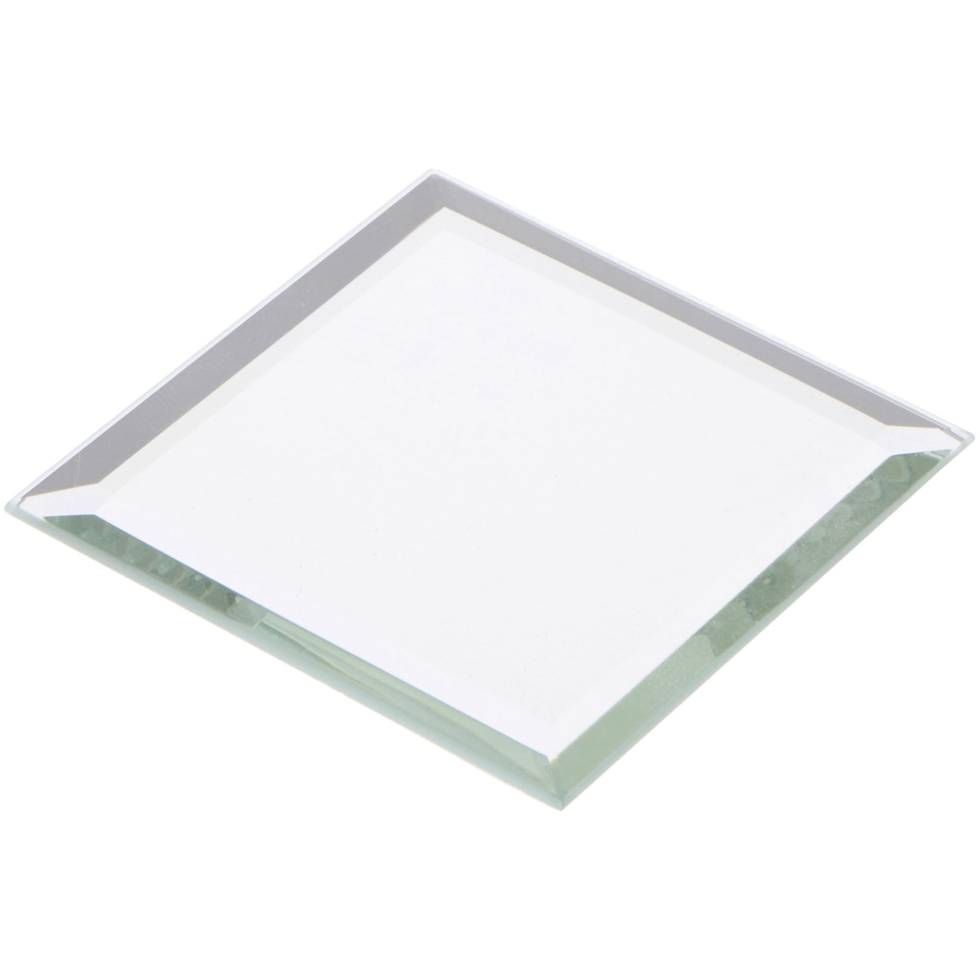 Plymor 2.5" Square, 3mm Thick Beveled Glass Mirror, Pack of 2 - Walmart.com