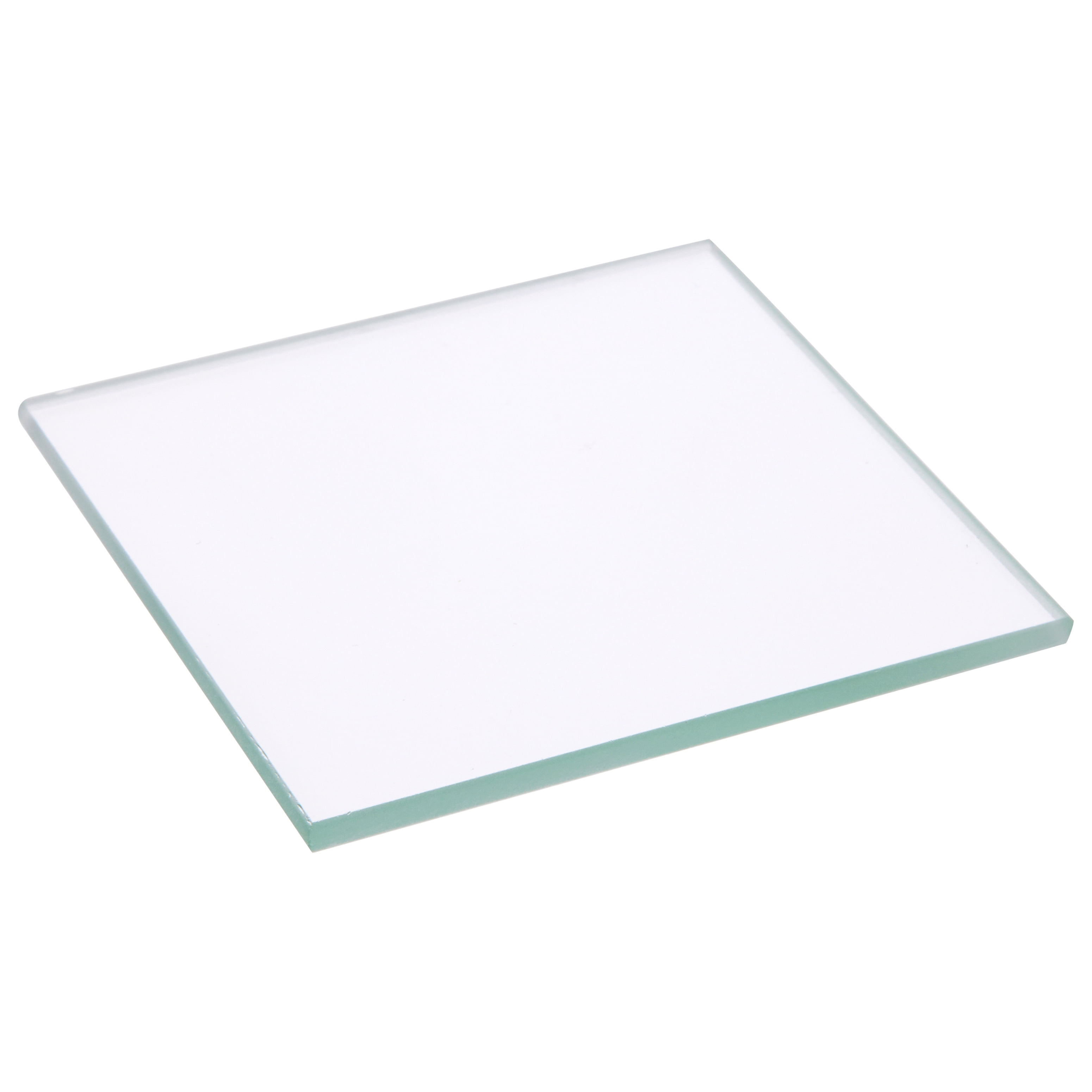 Plymor 2.5" Square, 3mm Thick Non-Beveled Clear Glass, Pack of 12 ...