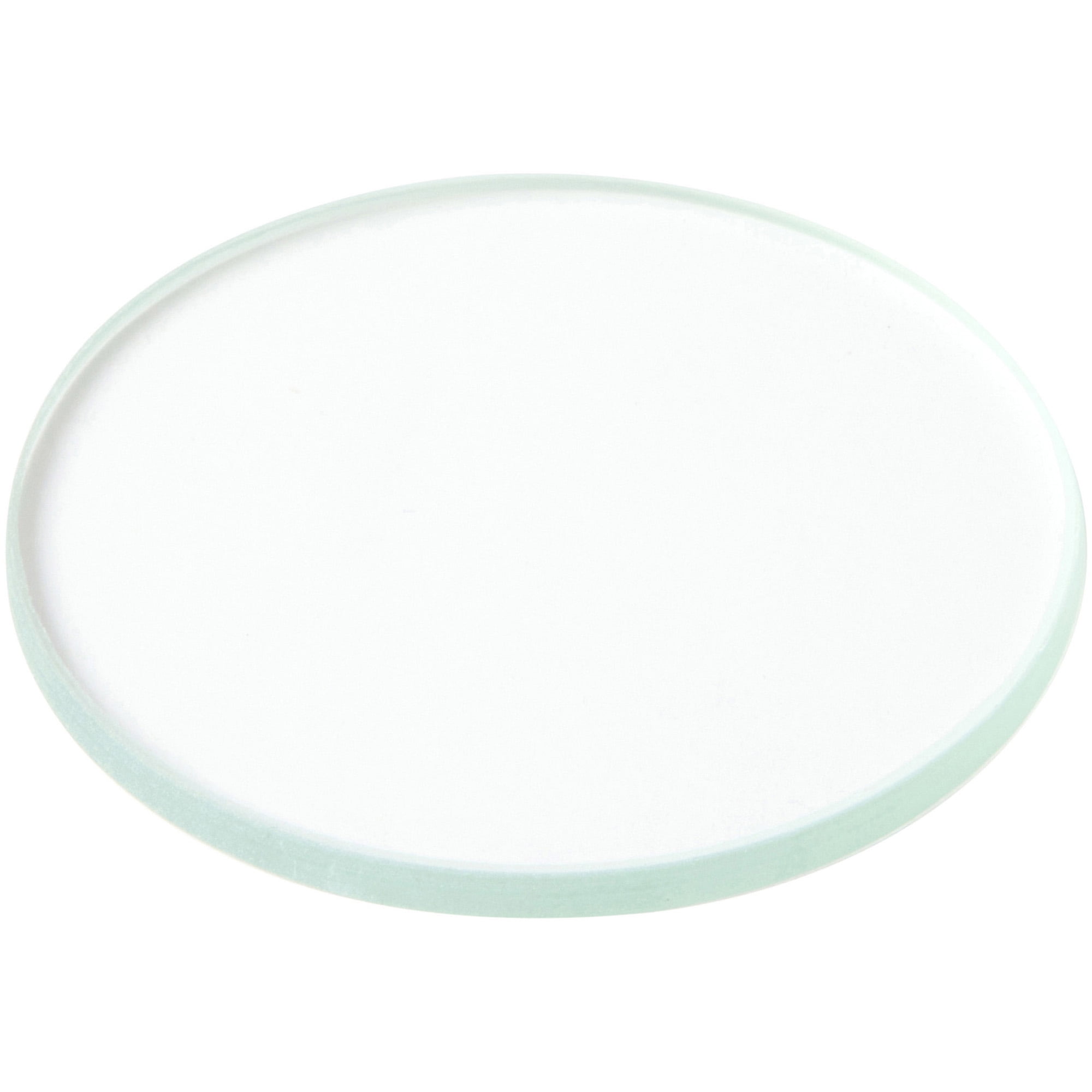 Plymor 2" Round, 3mm Thick Non-Beveled Clear Glass Circle, Pack of 6 ...
