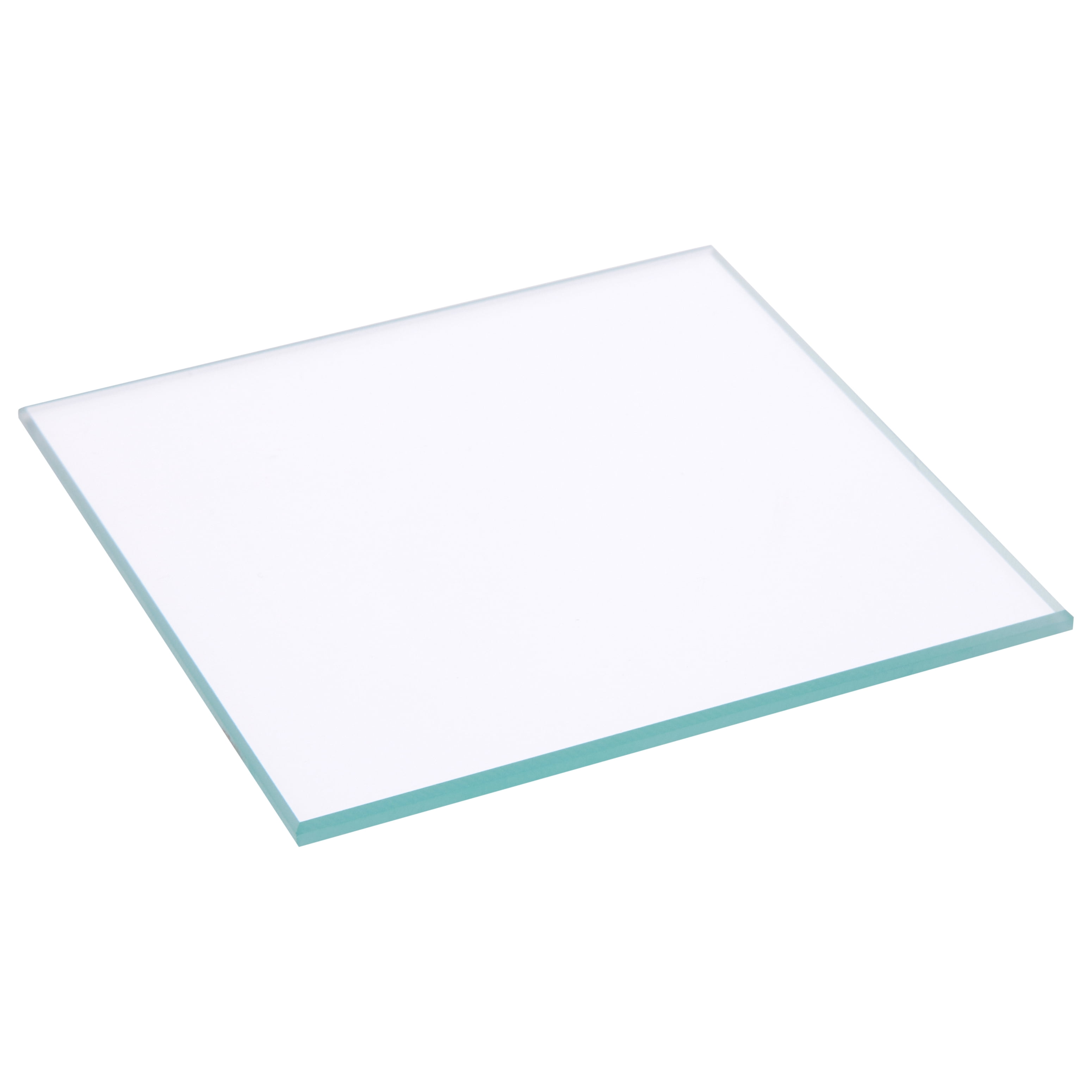 Plymor 3" Square, 3mm Thick Non-Beveled Clear Glass, Pack of 24 ...