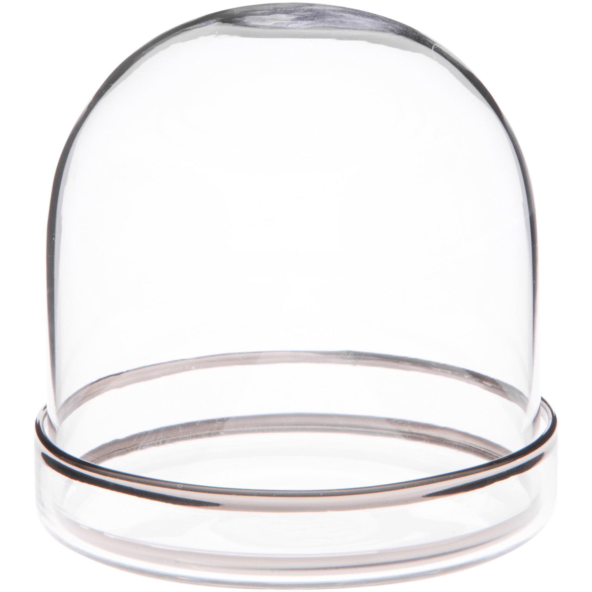 Plymor 3" x 3" Glass Display Dome Cloche with Silver Rim (Silver Rim ...