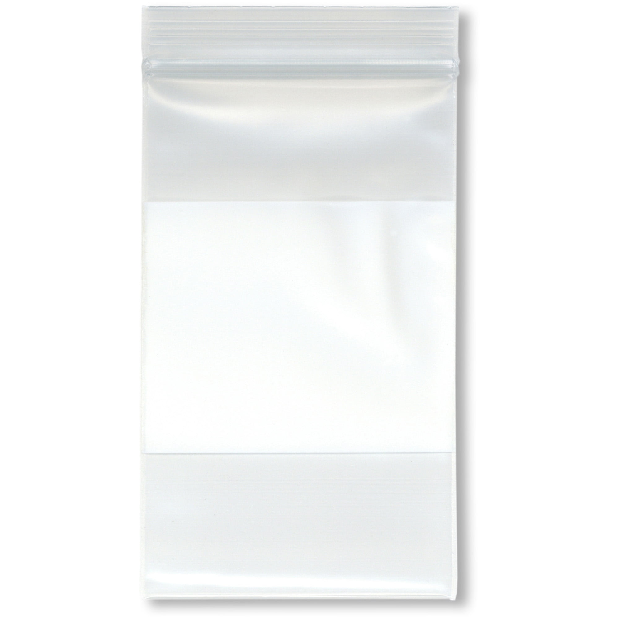 Plymor 3" x 5" (Pack of 100), 6 Mil Industrial Duty White-Block Zipper ...
