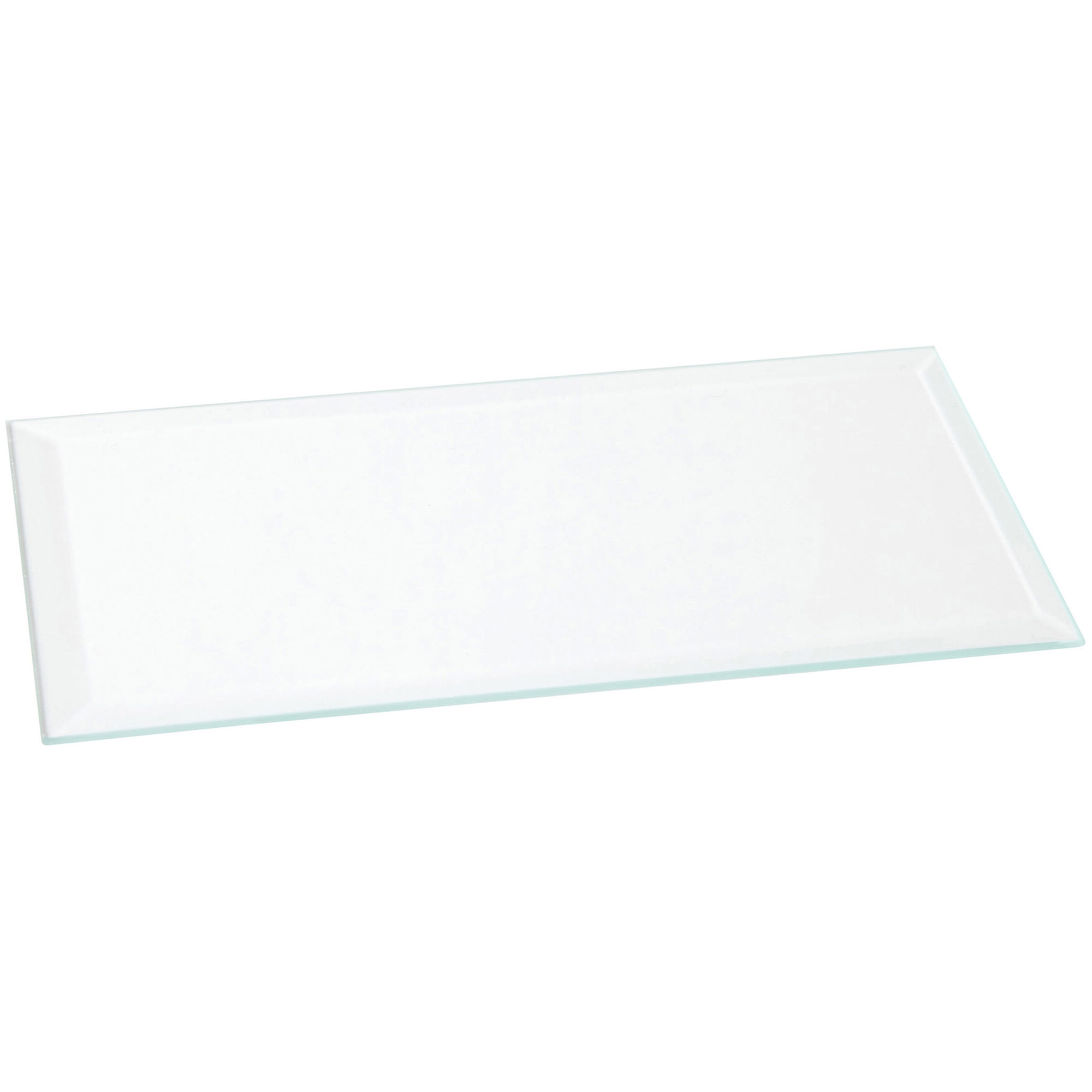 Plymor 3" x 6" Rectangle, 3mm Thick Beveled Clear Glass, Pack of 2 ...