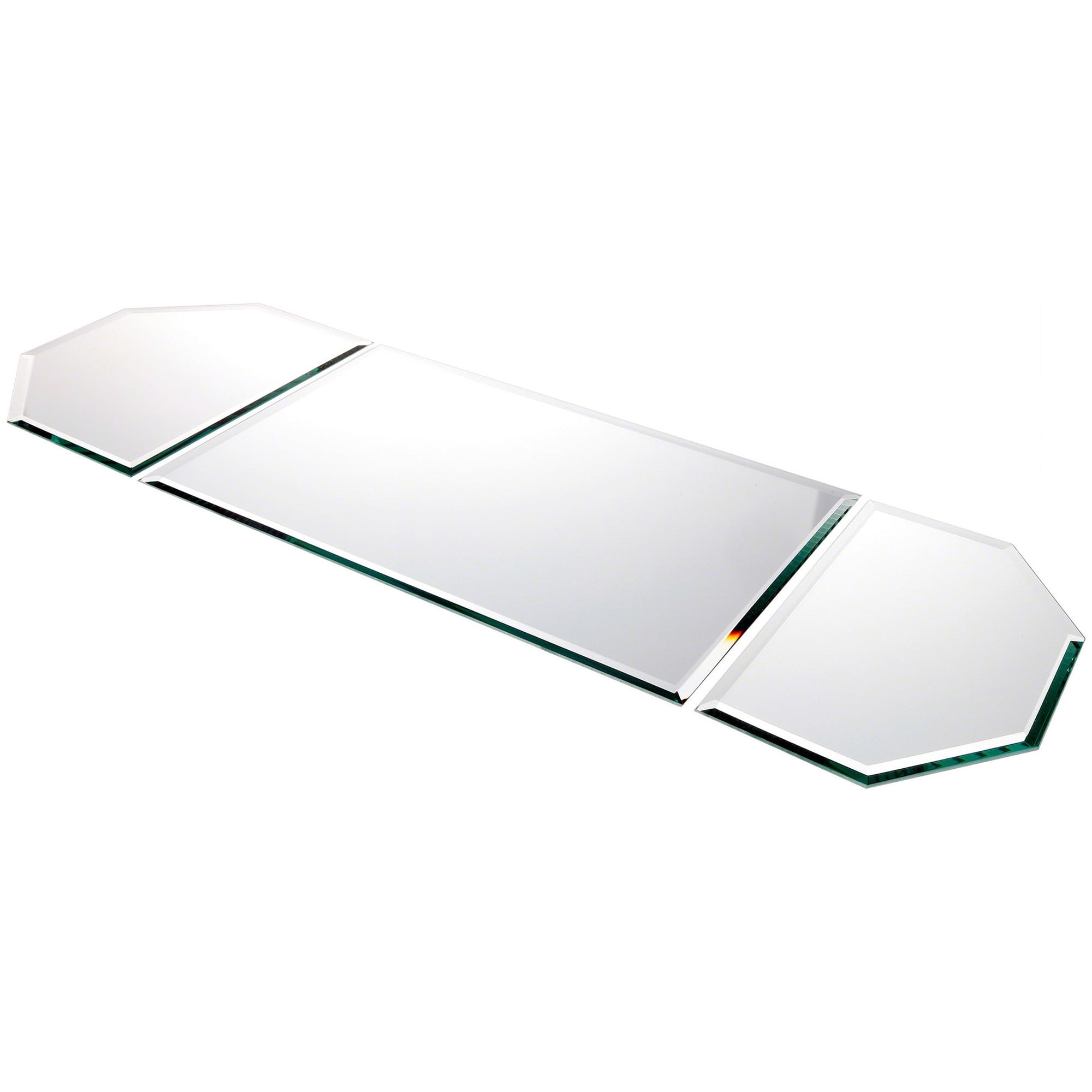 Plymor 36" x 12" Runner Set, 5mm Thick Beveled Glass Mirror - Walmart.com