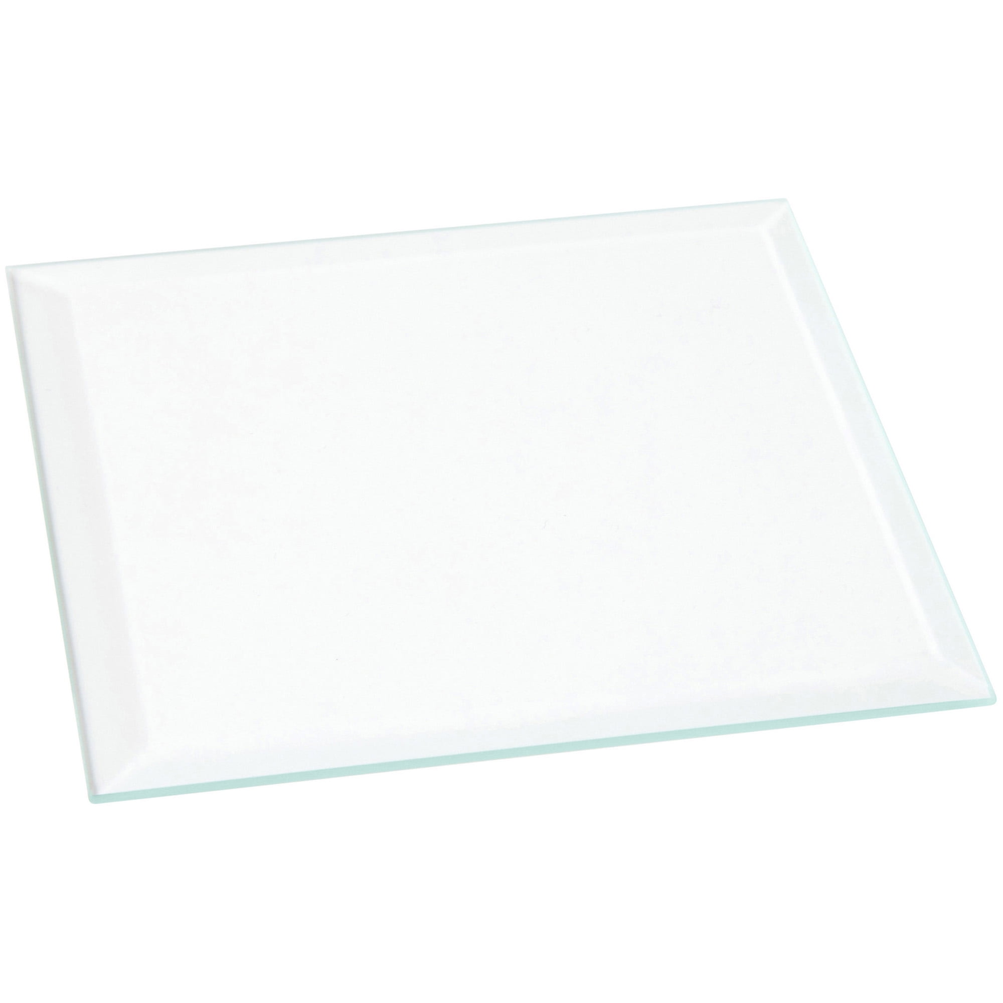 Plymor 4" Square, 3mm Thick Beveled Clear Glass, Pack of 12 - Walmart.com