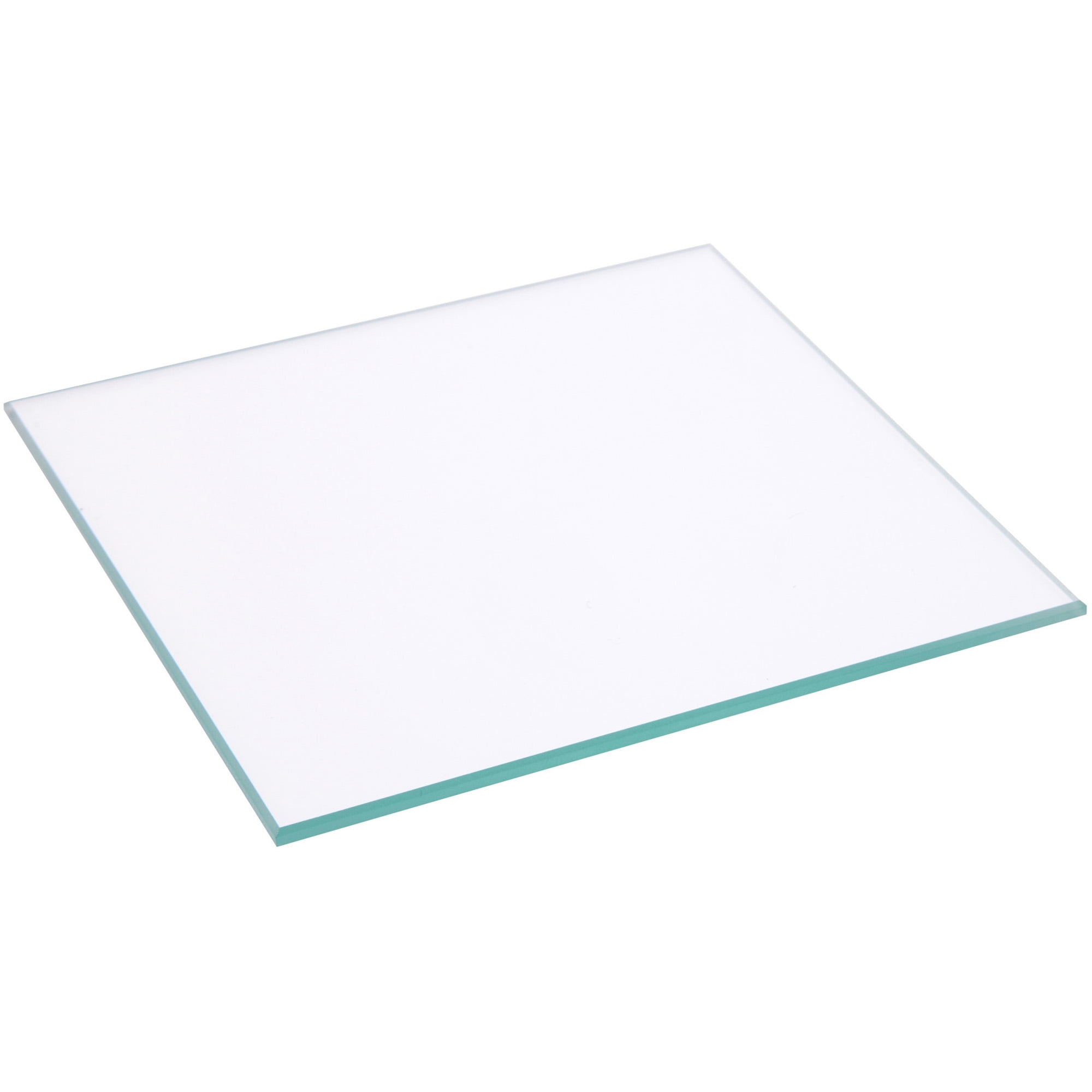 Plymor 4" Square, 3mm Thick Non-Beveled Clear Glass, Pack of 2 ...