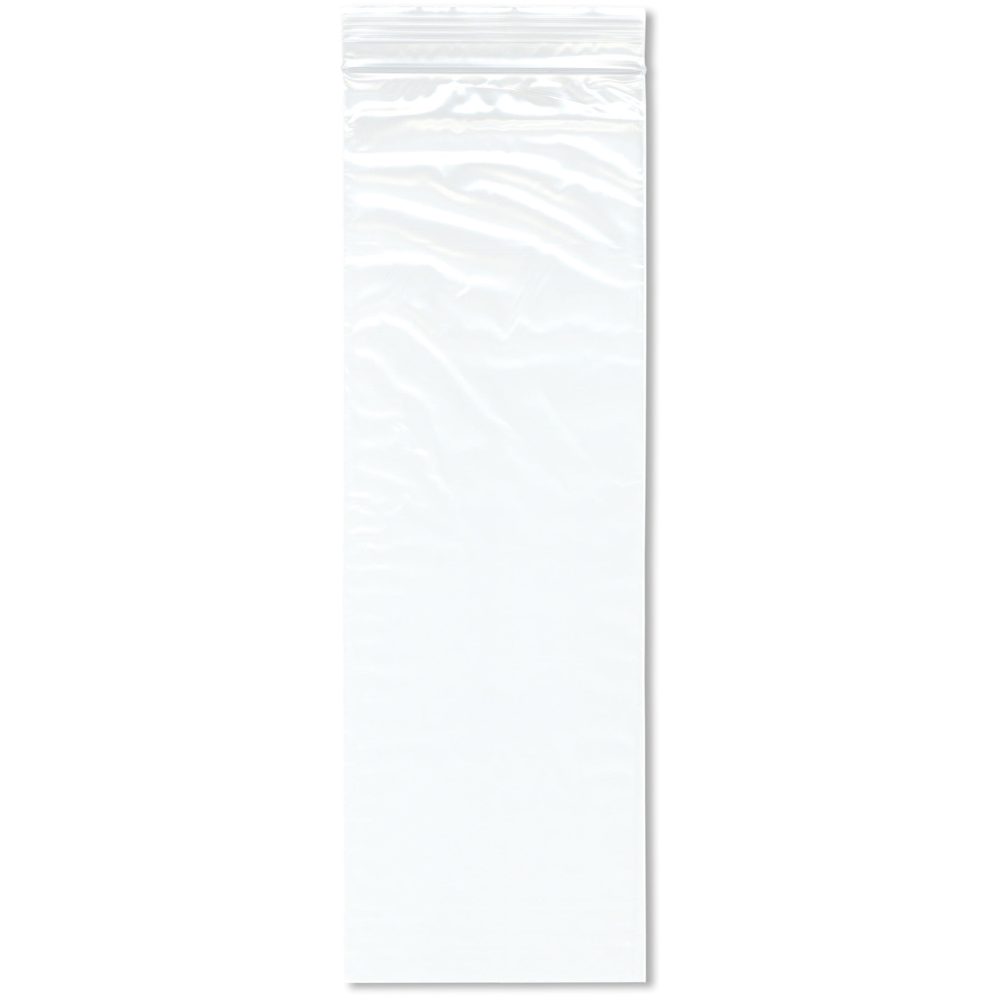 Plymor 4" x 12" (Pack of 100), 2 Mil Zipper Reclosable Plastic Bags ...