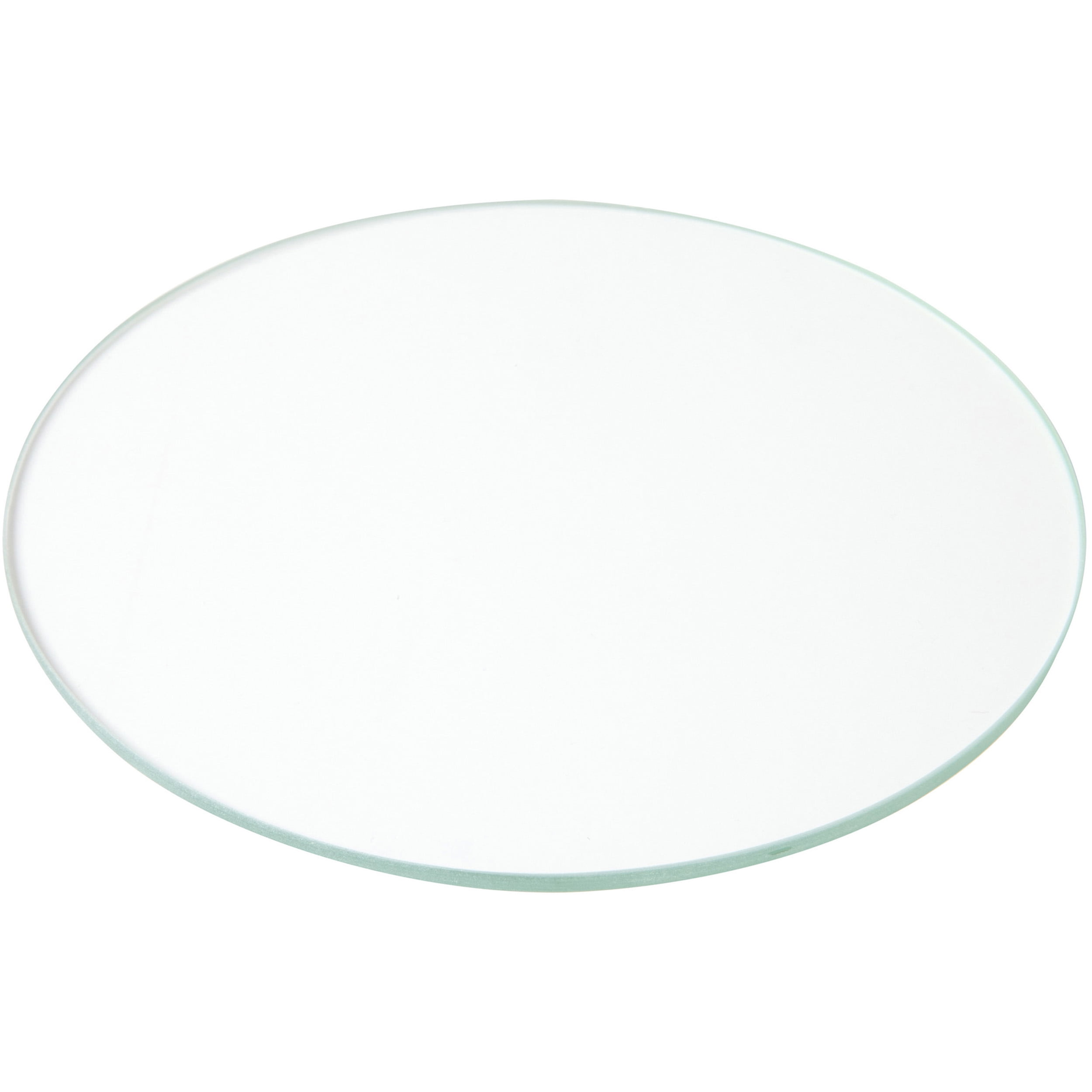 Plymor 5" Round, 3mm Thick Non-Beveled Clear Glass Circle, Pack of 24 ...