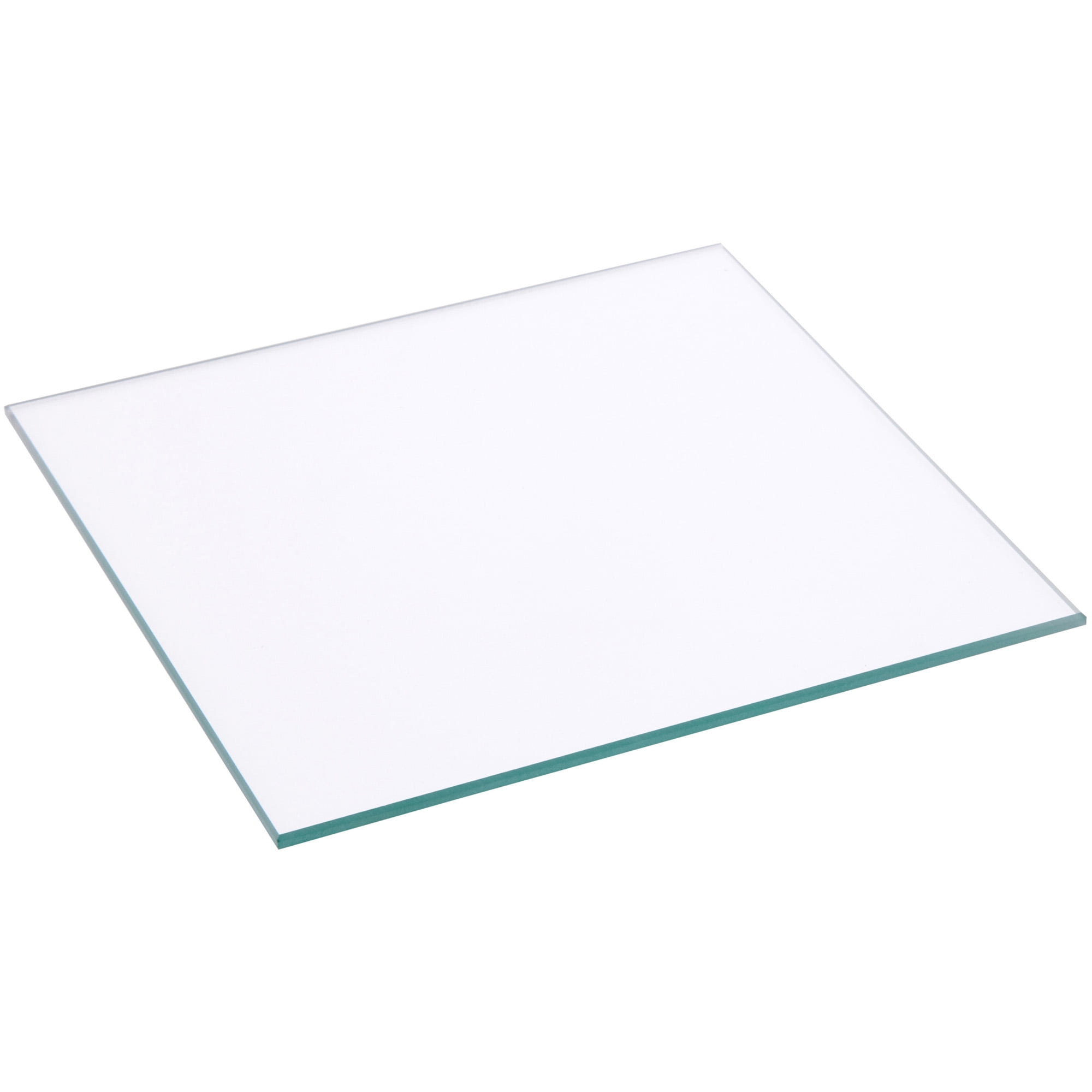 Plymor 5" Square, 3mm Thick Non-Beveled Clear Glass, Pack of 2 ...