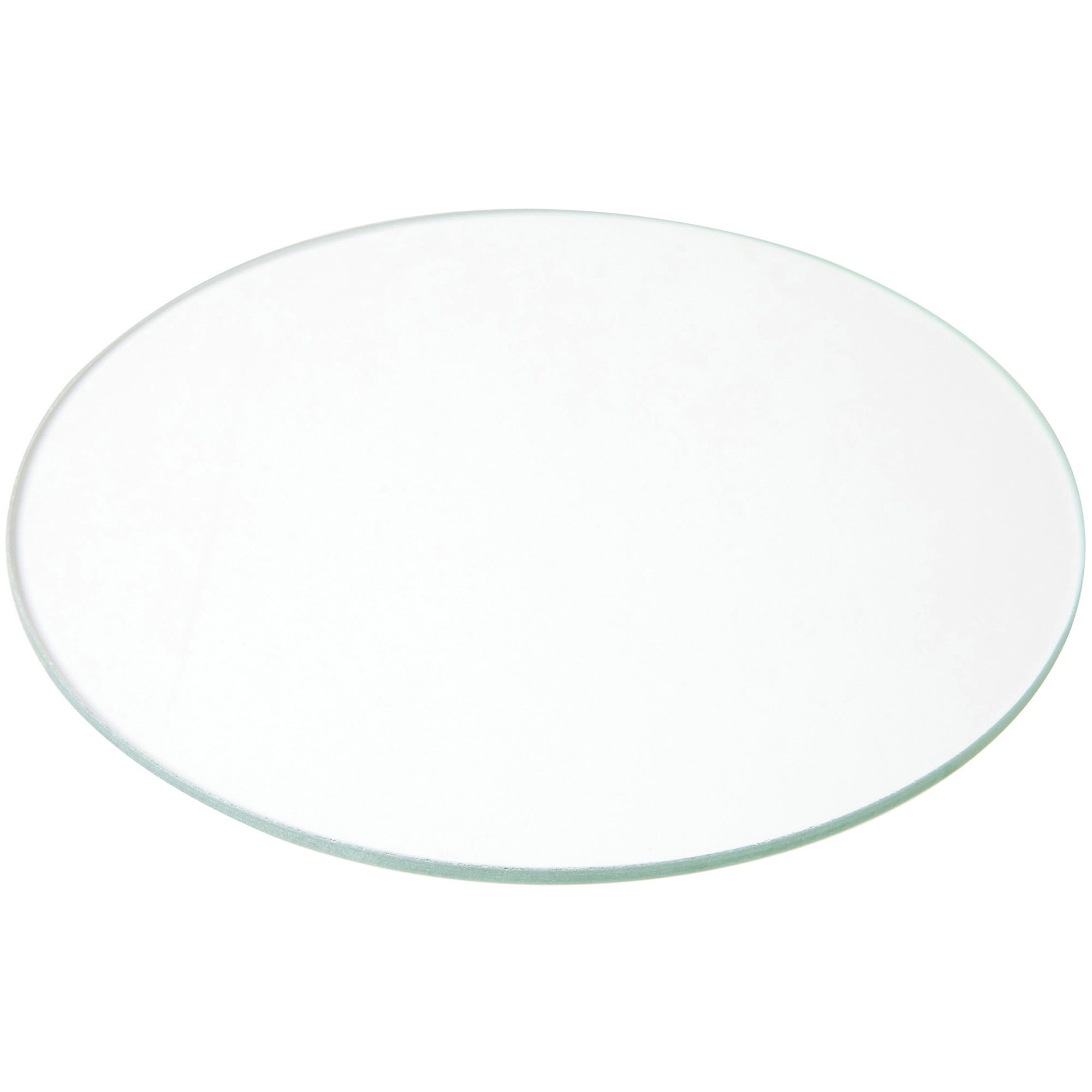 Plymor 6" Round, 3mm Thick Non-Beveled Clear Glass Circle, Pack of 2 ...