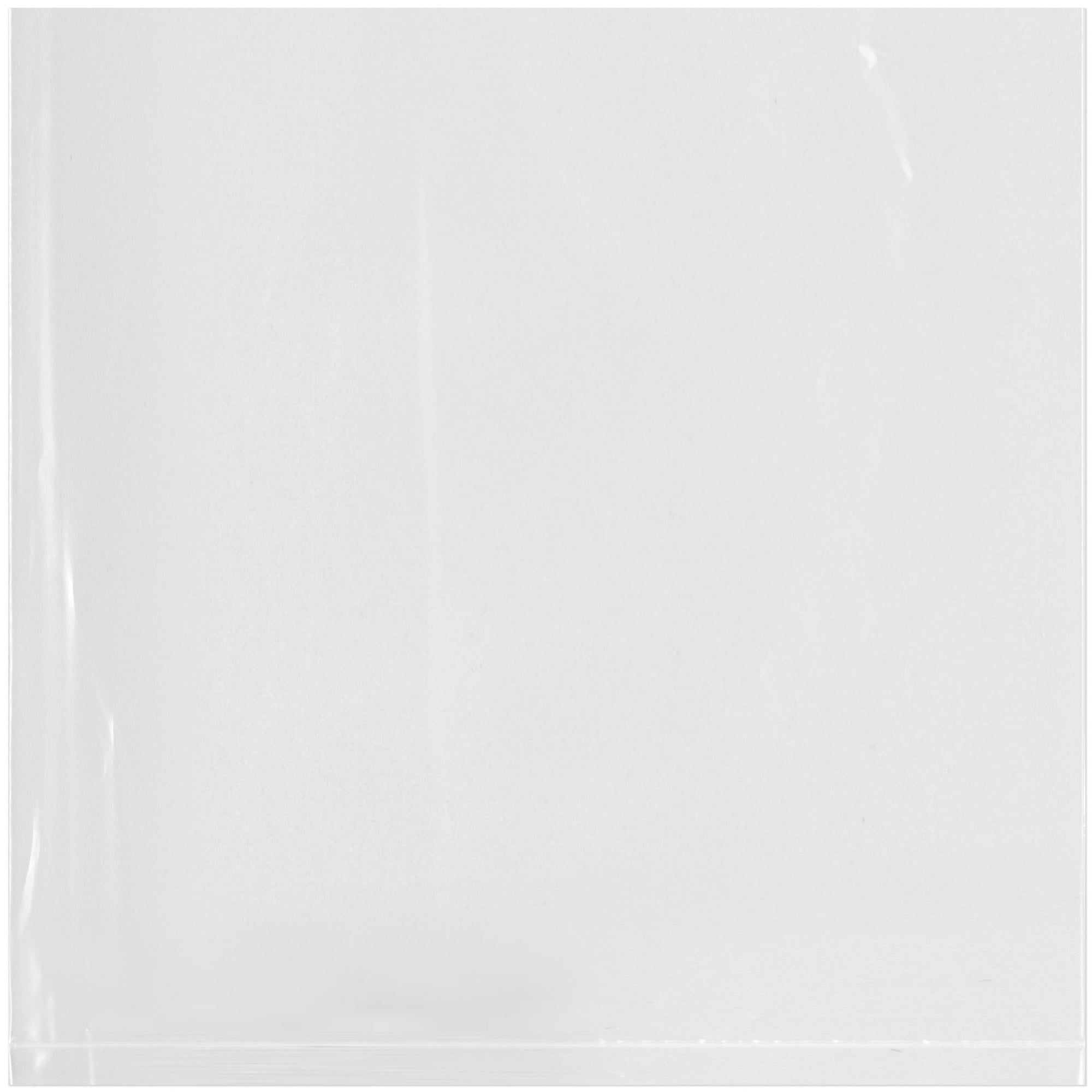 Plymor 6" x 6" (Case of 1,000), 2 Mil Flat Open Clear Plastic Poly Bags ...
