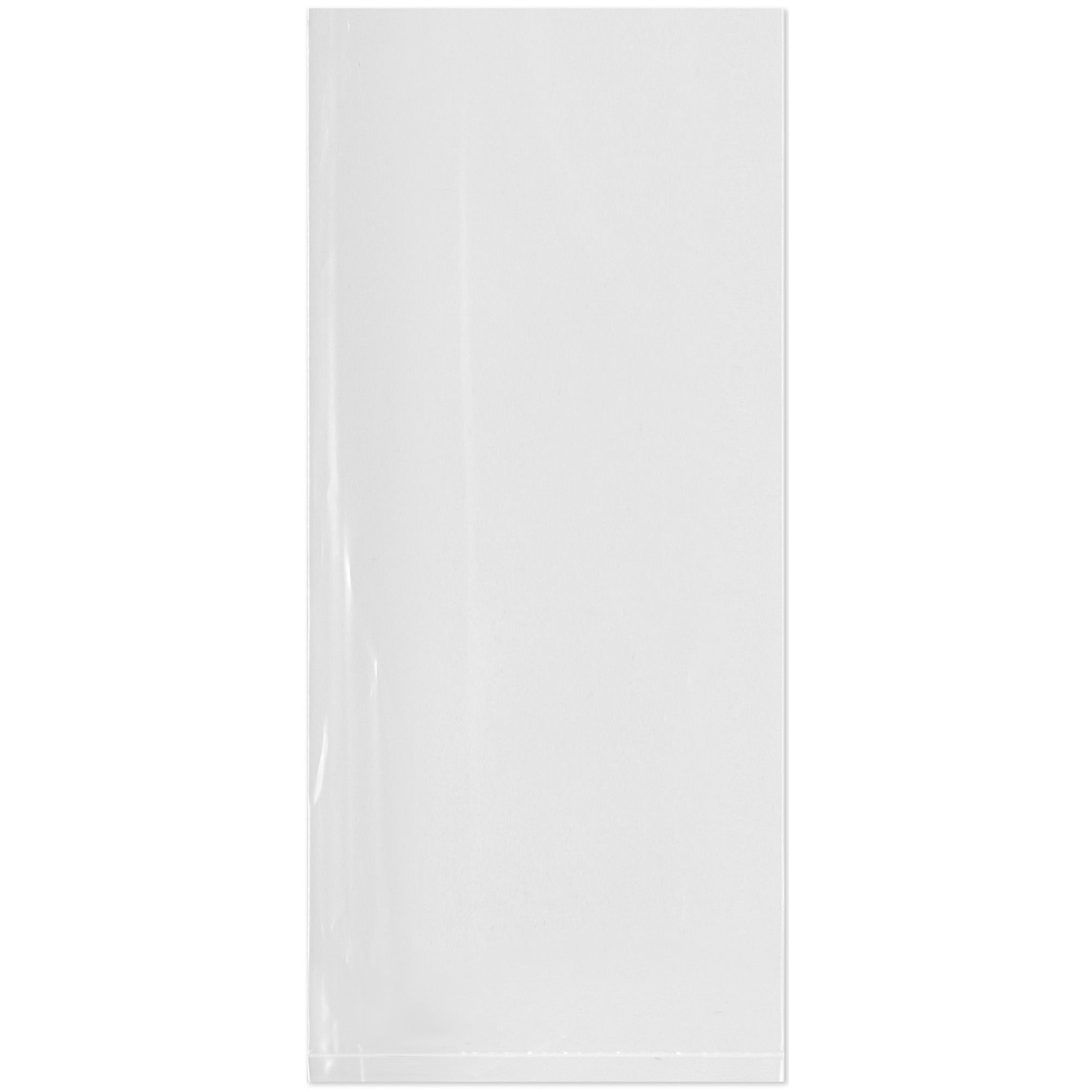 Plymor 8" x 18" (Pack of 100), 4 Mil Flat Open Clear Plastic Poly Bags ...