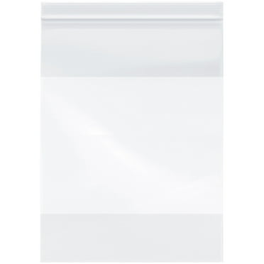 Plymor 6" x 12" (Case of 1,000), 4 Mil Heavy Duty White-Block Zipper ...