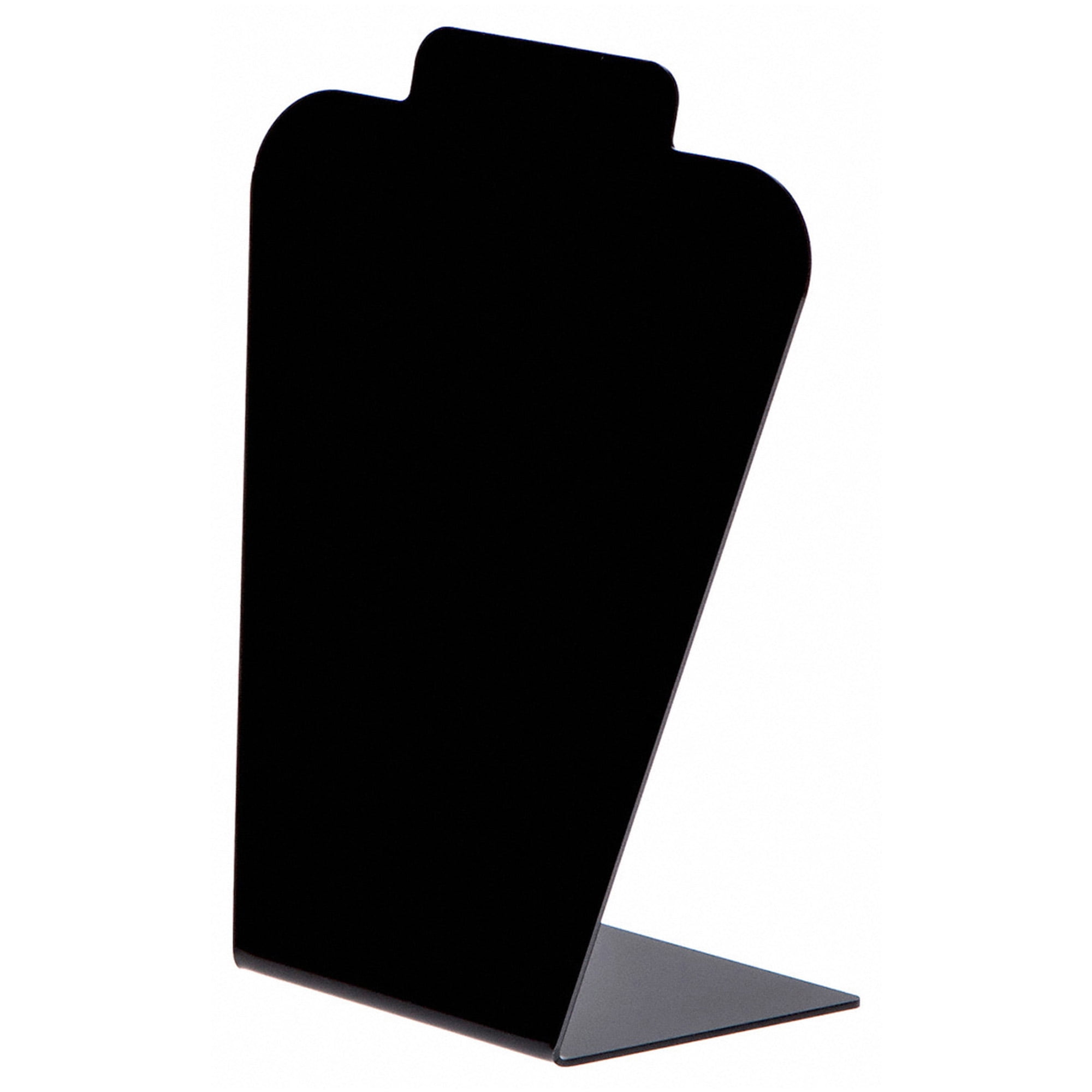 Plymor Black Acrylic Basic Tall Necklace Display Stand, 8.5" W x 4" D x ...