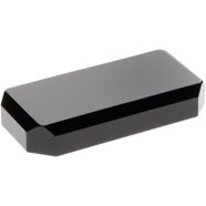 Plymor Black Acrylic Square Beveled Display Base, 6" W x 6" D x 0.5" H ...