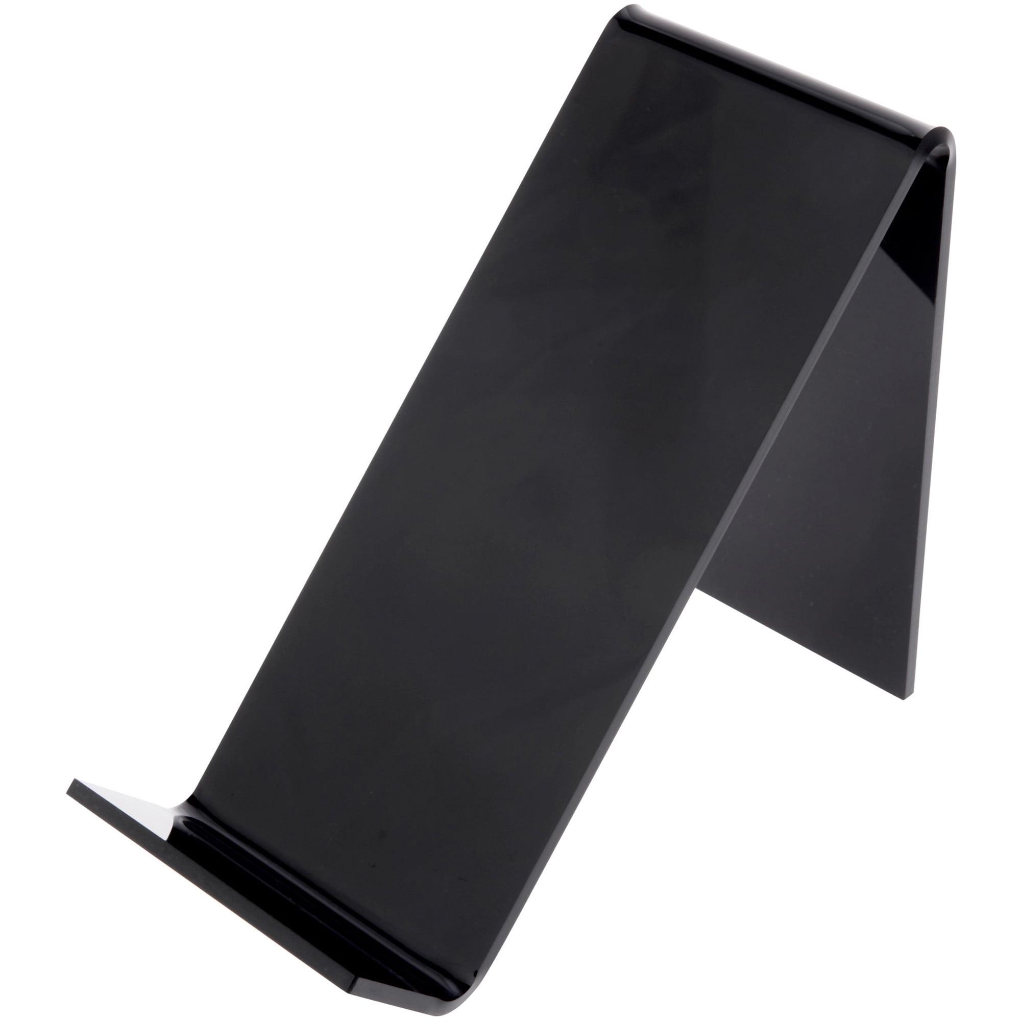 Plymor Black Acrylic Cell Phone Display Stand / Easel, 2.5" W x 5" D x ...
